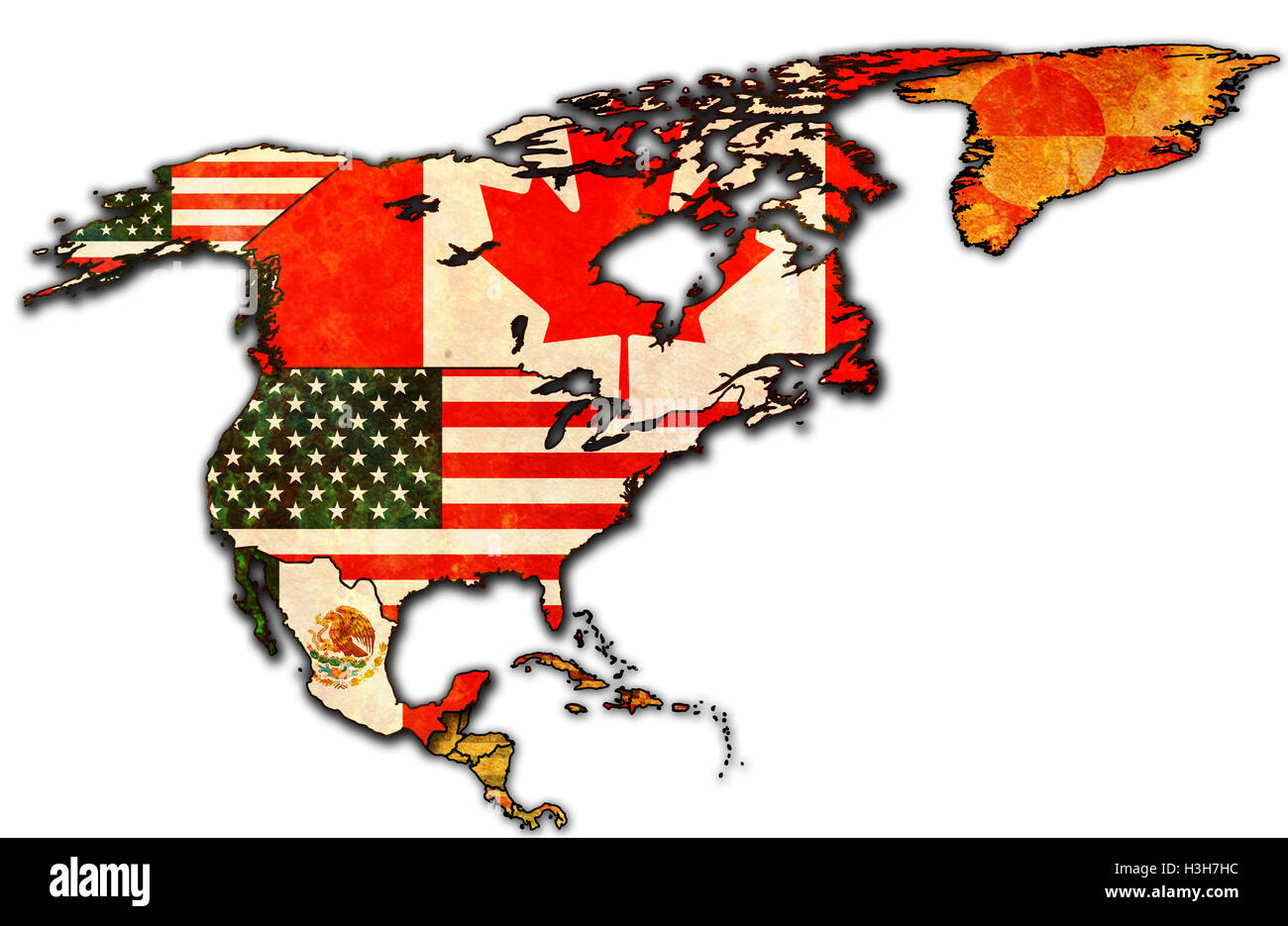 Nafta map hi-res stock photography and images - Alamy