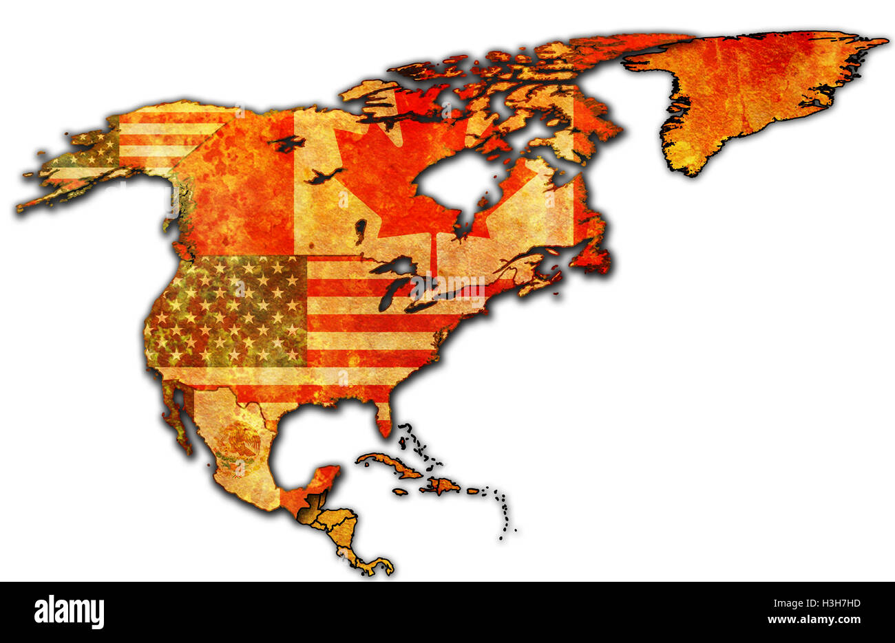 Nafta map hi-res stock photography and images - Alamy