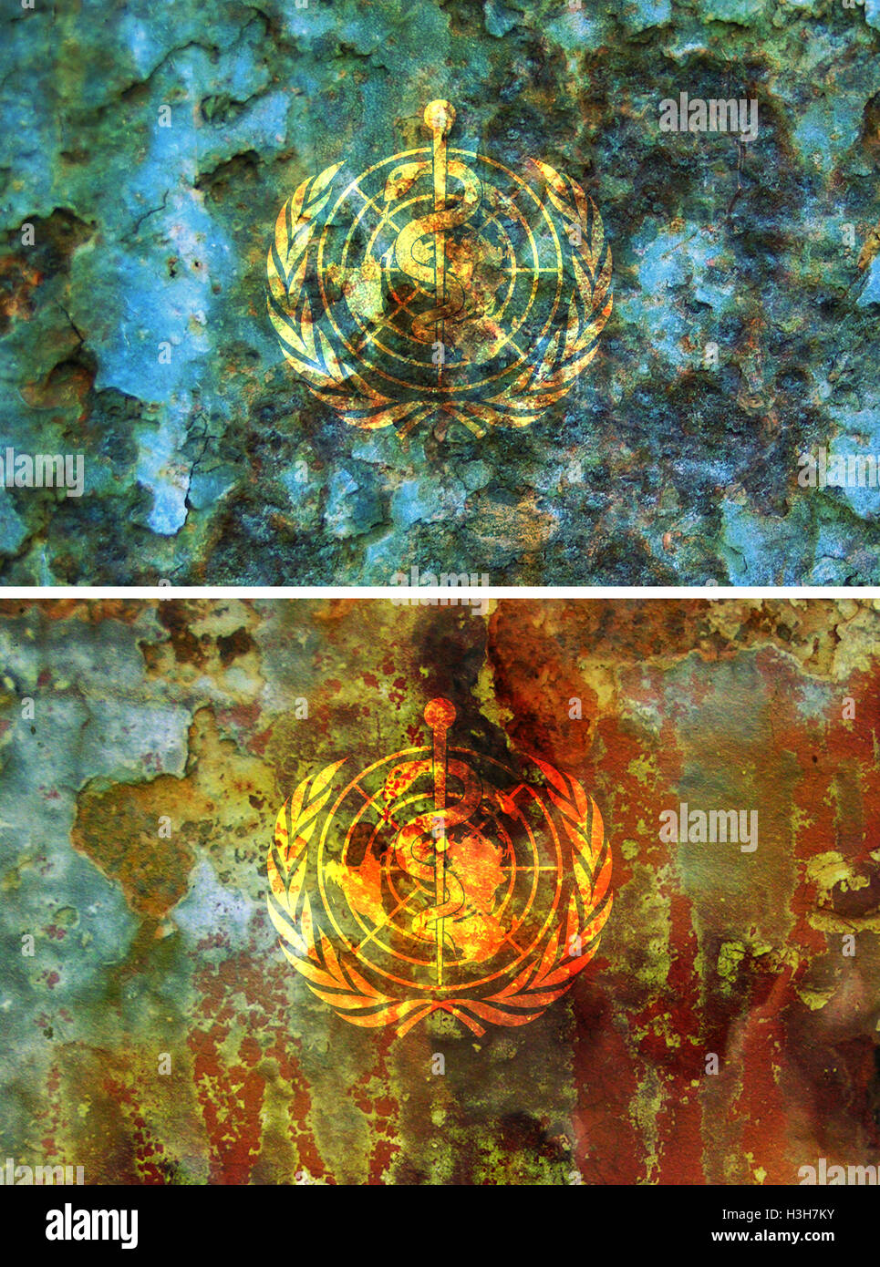 World health organization flag who hi-res stock photography and images ...