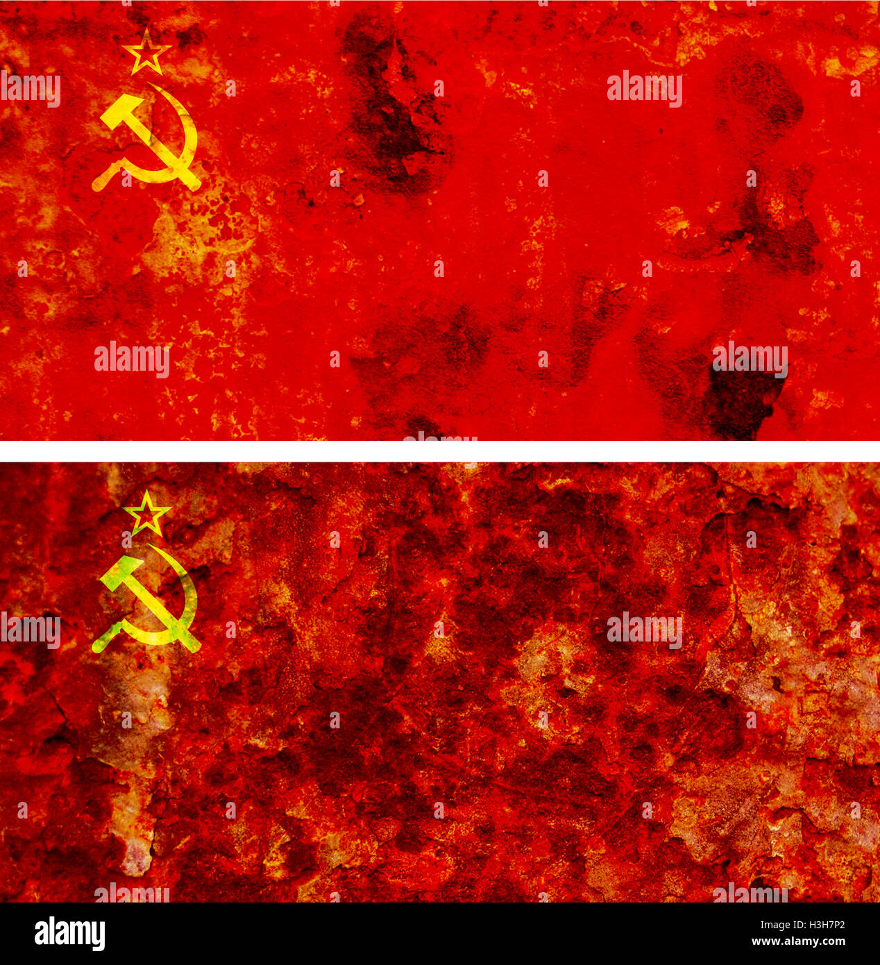 Old grunge flag ussr hi-res stock photography and images - Alamy