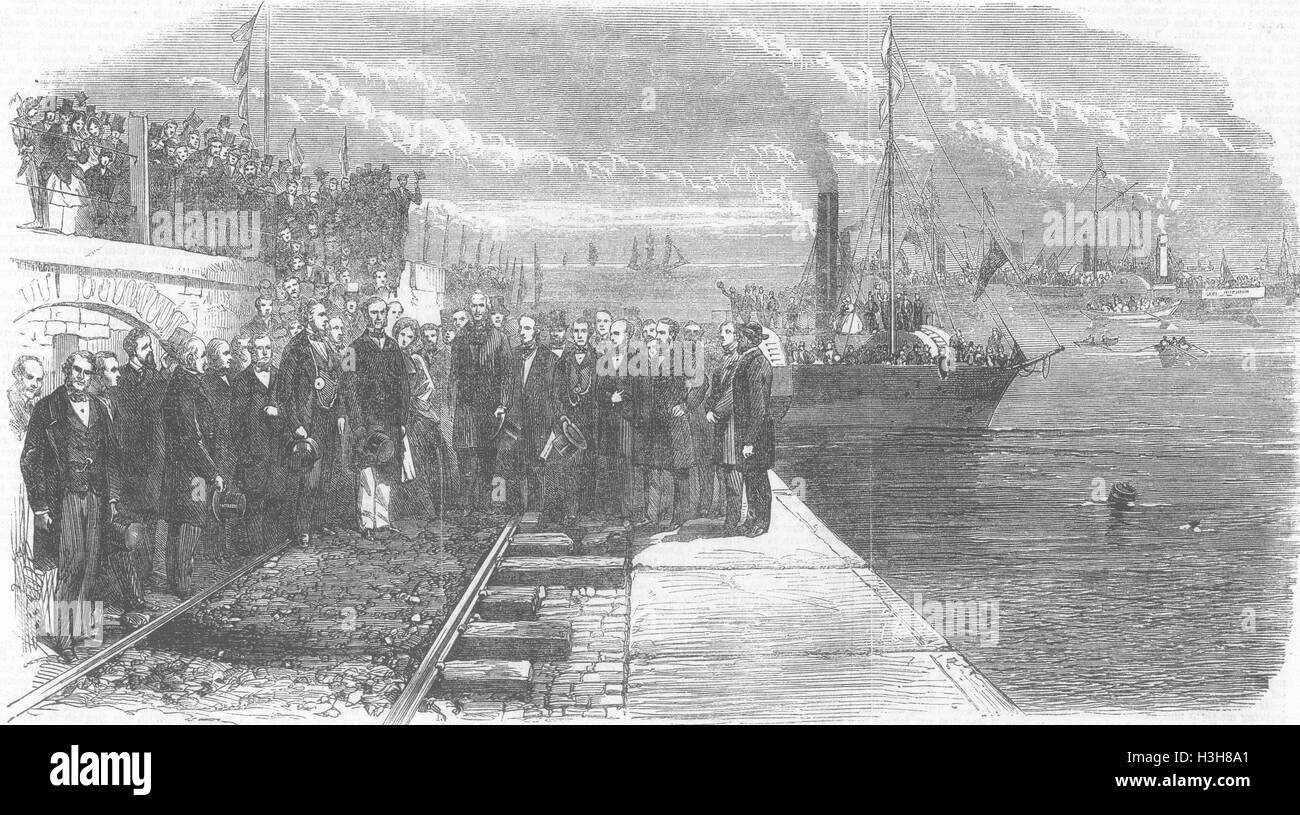 NORTHUMBS Gladstone, North Pier, Tynemouth 1862. Illustrated Times ...