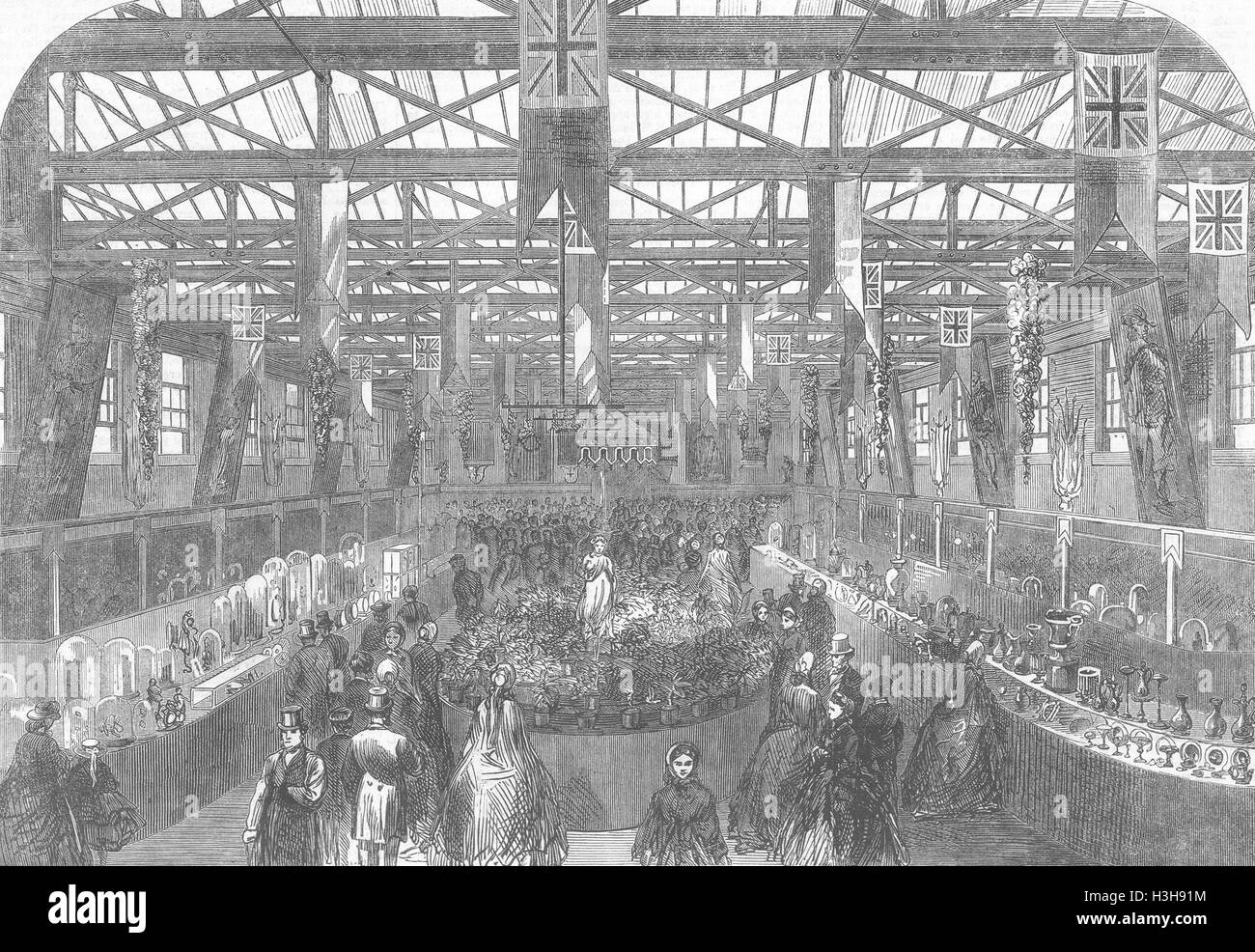 LANCS Preston Exhibition of art & industry 1865. Illustrated London ...