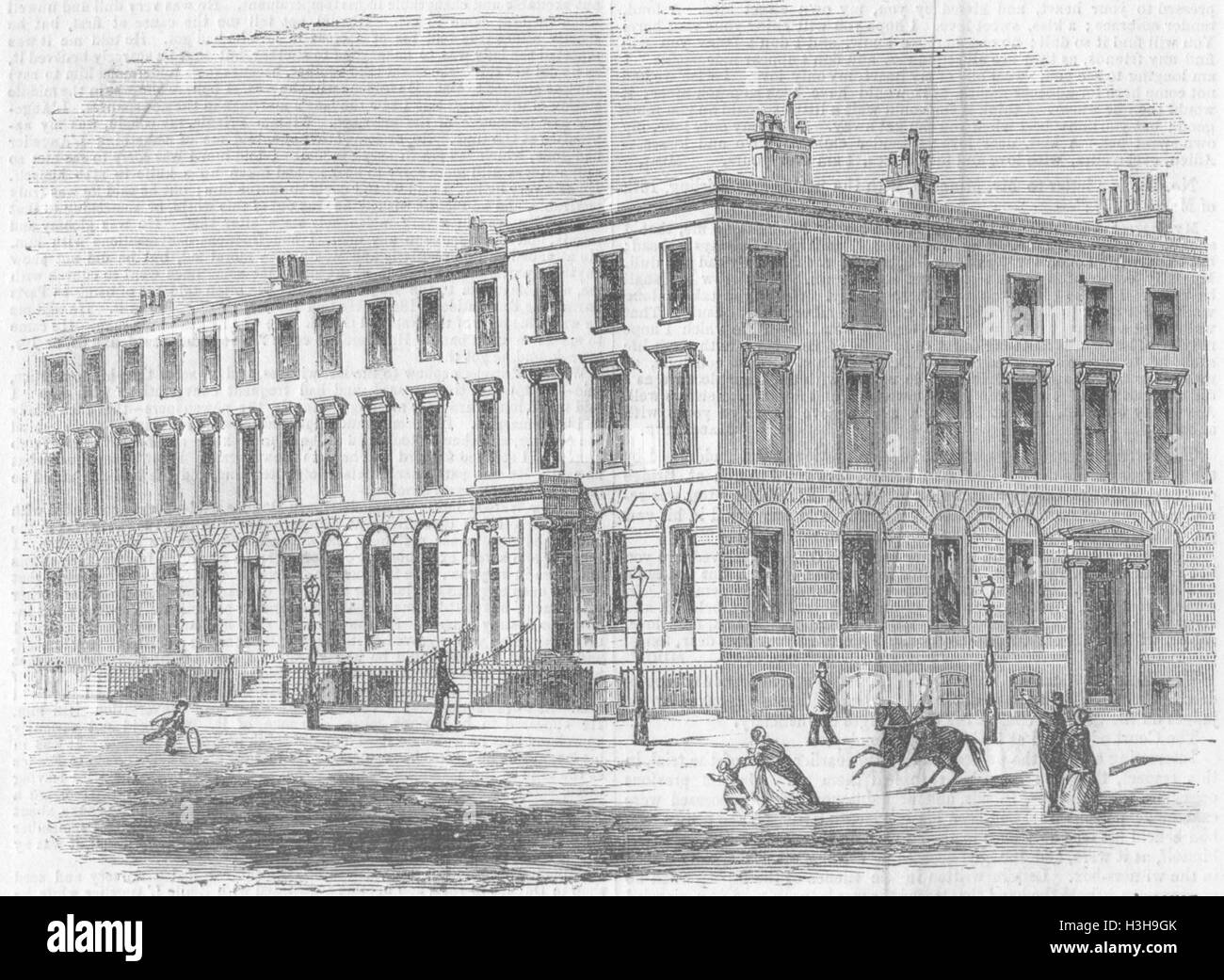 SCOTLAND Madeleine Smith's House, Blythswood Square 1857. Illustrated ...