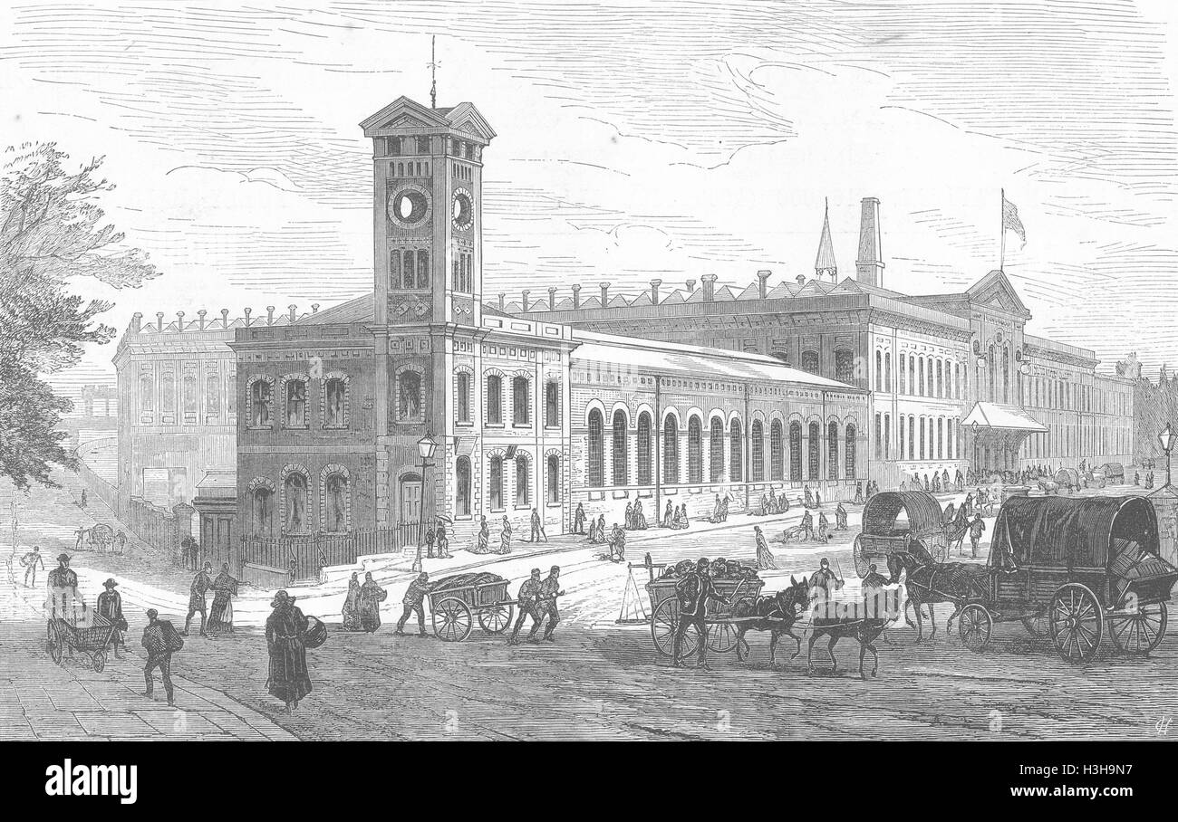 WORCS Exhibition Building, Shrub Hill, Worcester 1882. Illustrated ...