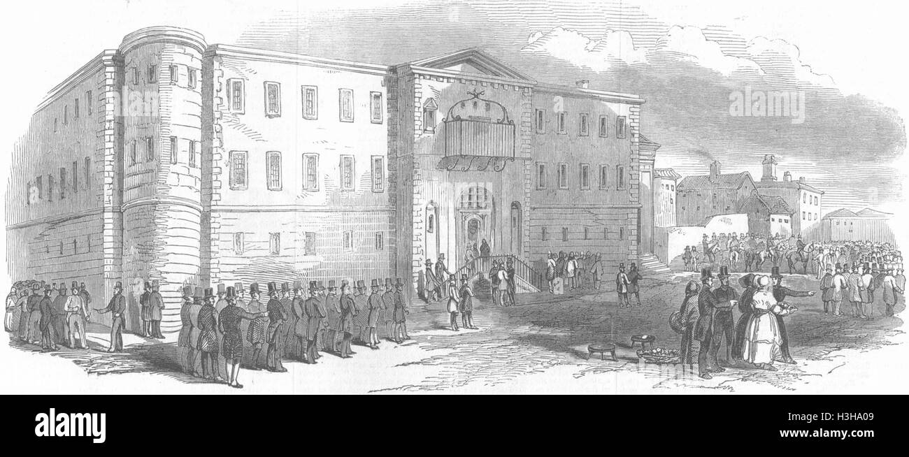 IRELAND State Prosecutions Newgate, Dublin 1848. Illustrated London ...