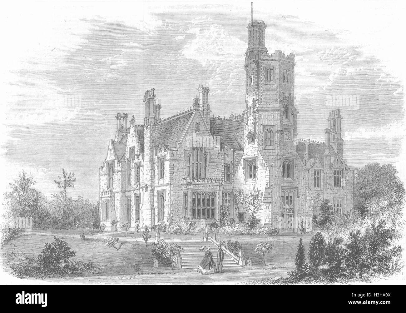 YORKSHIRE Manor Heath, Mayor of Halifax 1863. Illustrated London News ...