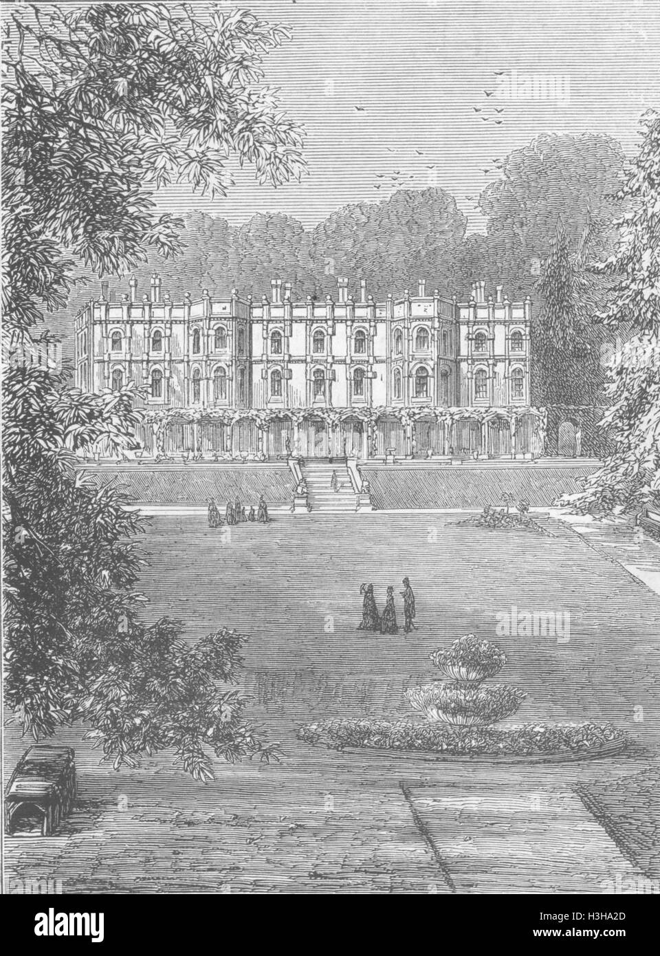 BUCKS Hughenden Manor, seat of Benjamin Disraeli 1871. The Graphic ...