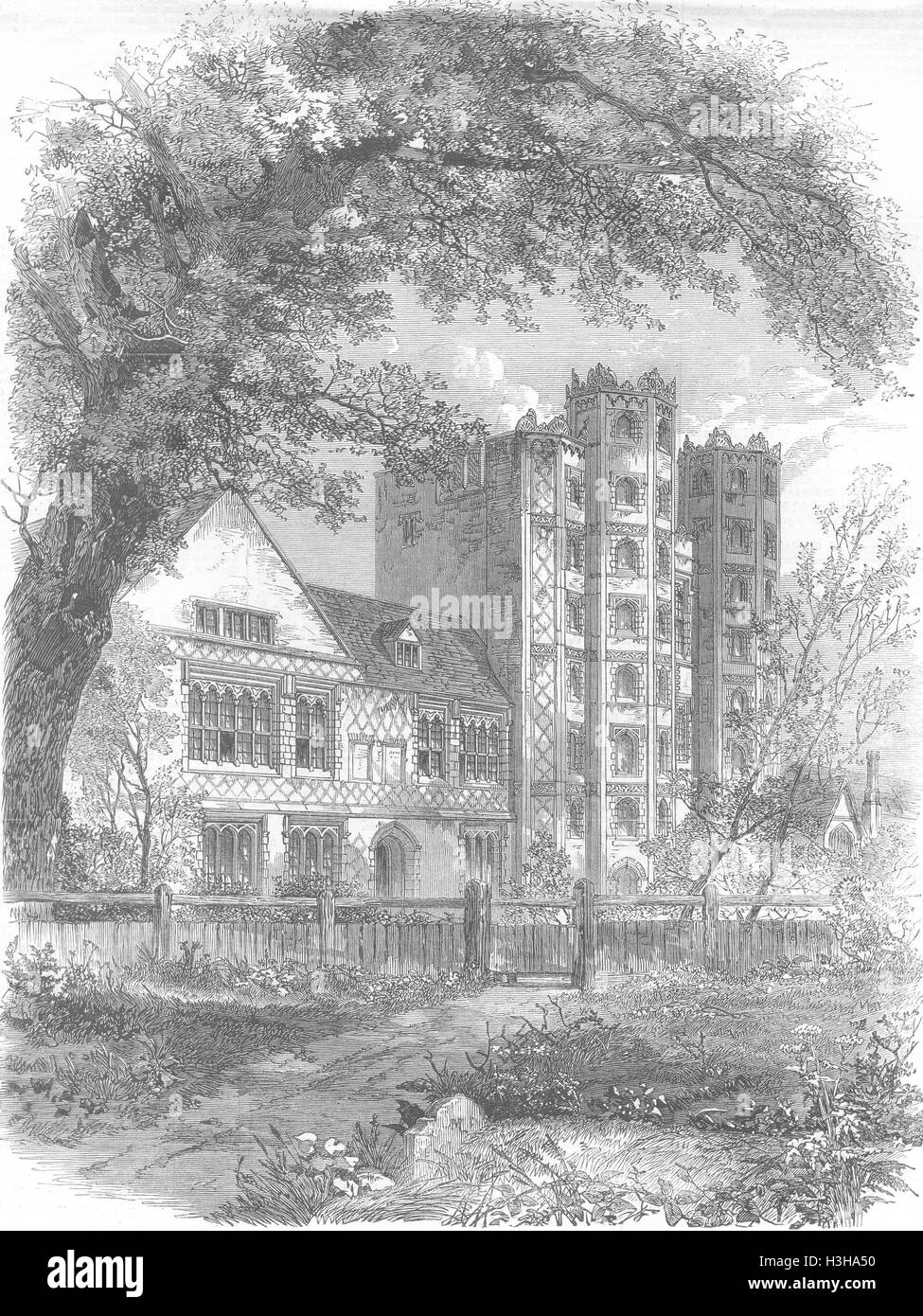 Layer marney tower Black and White Stock Photos & Images - Alamy