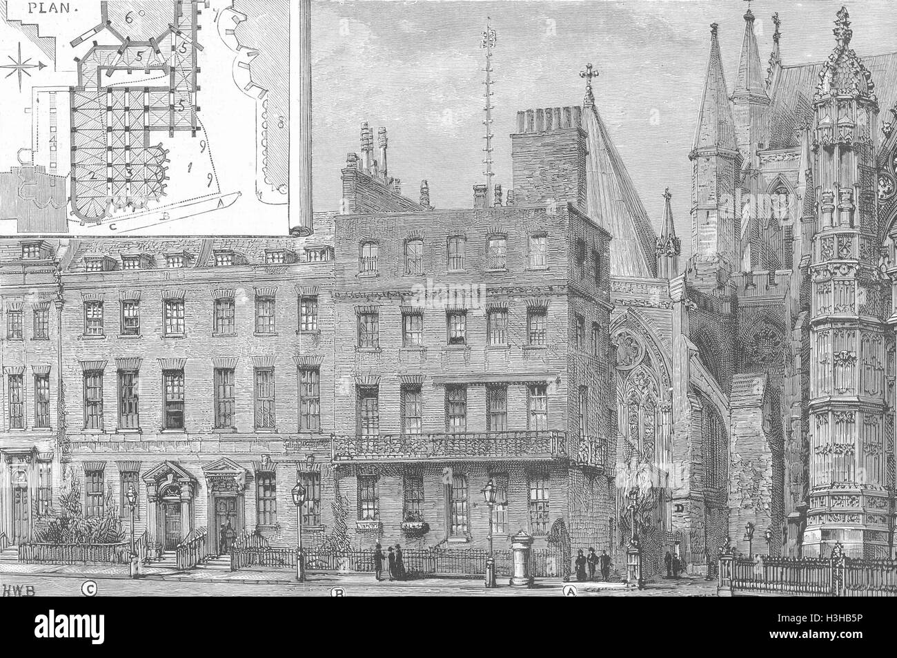 WESTMINSTER Planned Monumental Chapel 1889. Illustrated London News ...