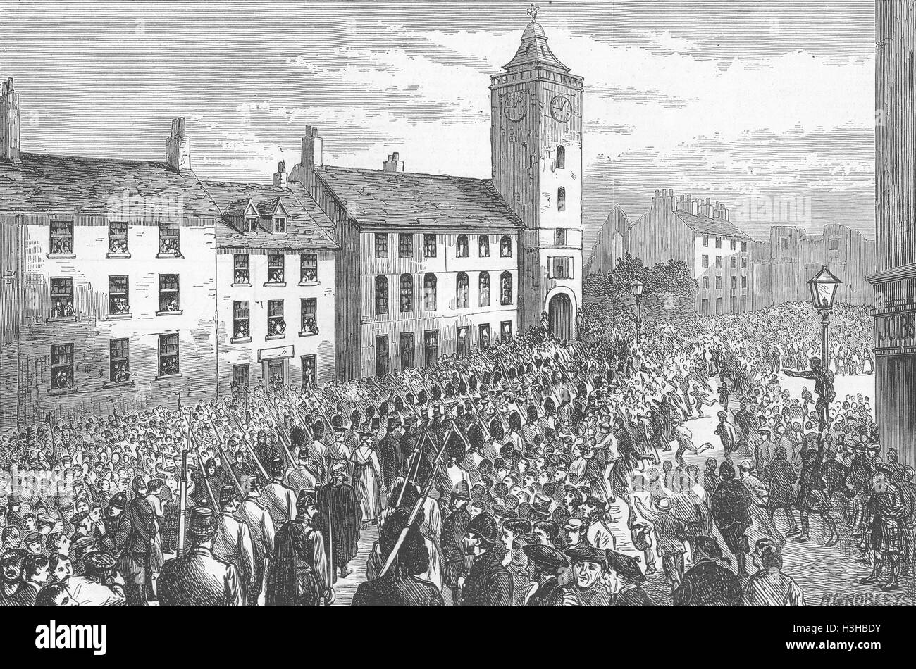 STIRLING Opening Assizes, Judges parade 1873. The Graphic Stock Photo ...