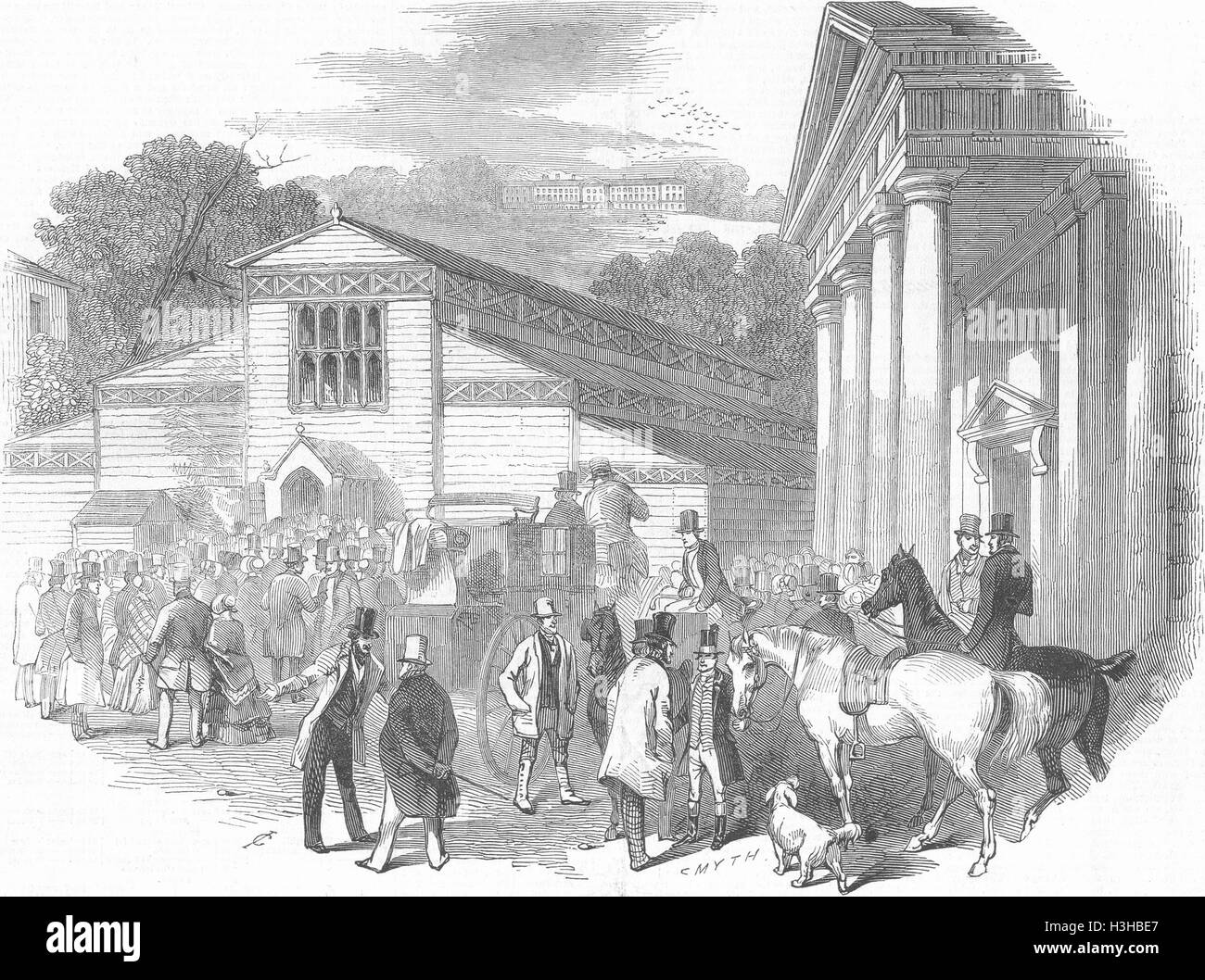 SHREWSBURY Pavilion, Royal farmers Show 1845. Illustrated London News ...