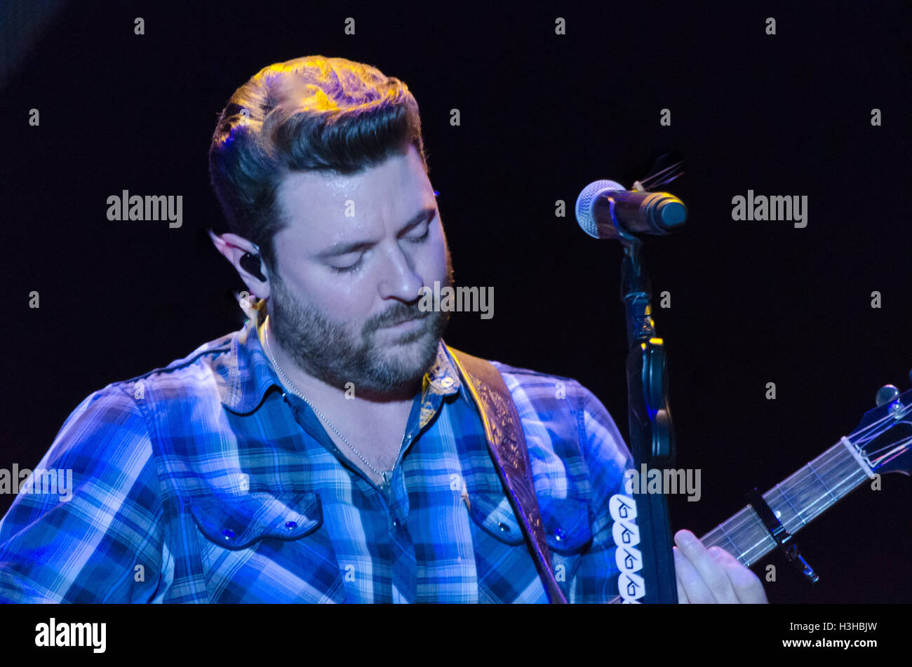 Chris Young preforms at day 2 of the Route 91 Harvest Festival at the Las Vegas Village on ...