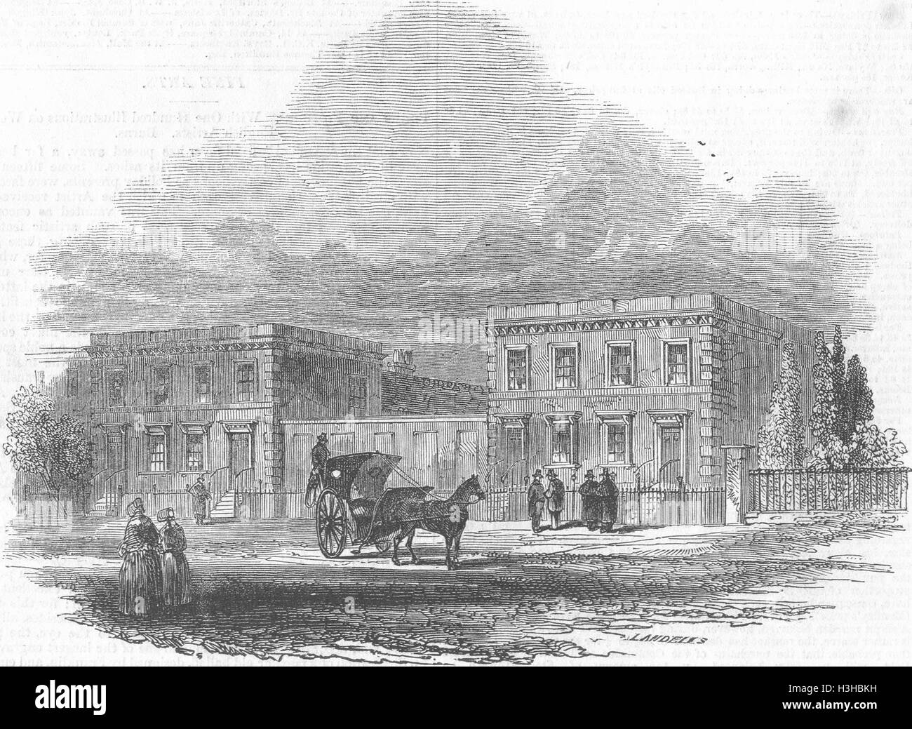 LONDON New police Ct, Vincent Sq, Westminster 1846. Illustrated London ...