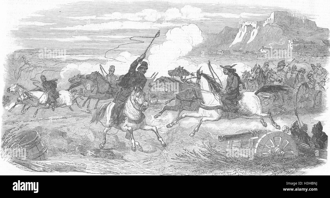 MILITARIA Hungarian Artillery 1849. Illustrated London News Stock Photo ...