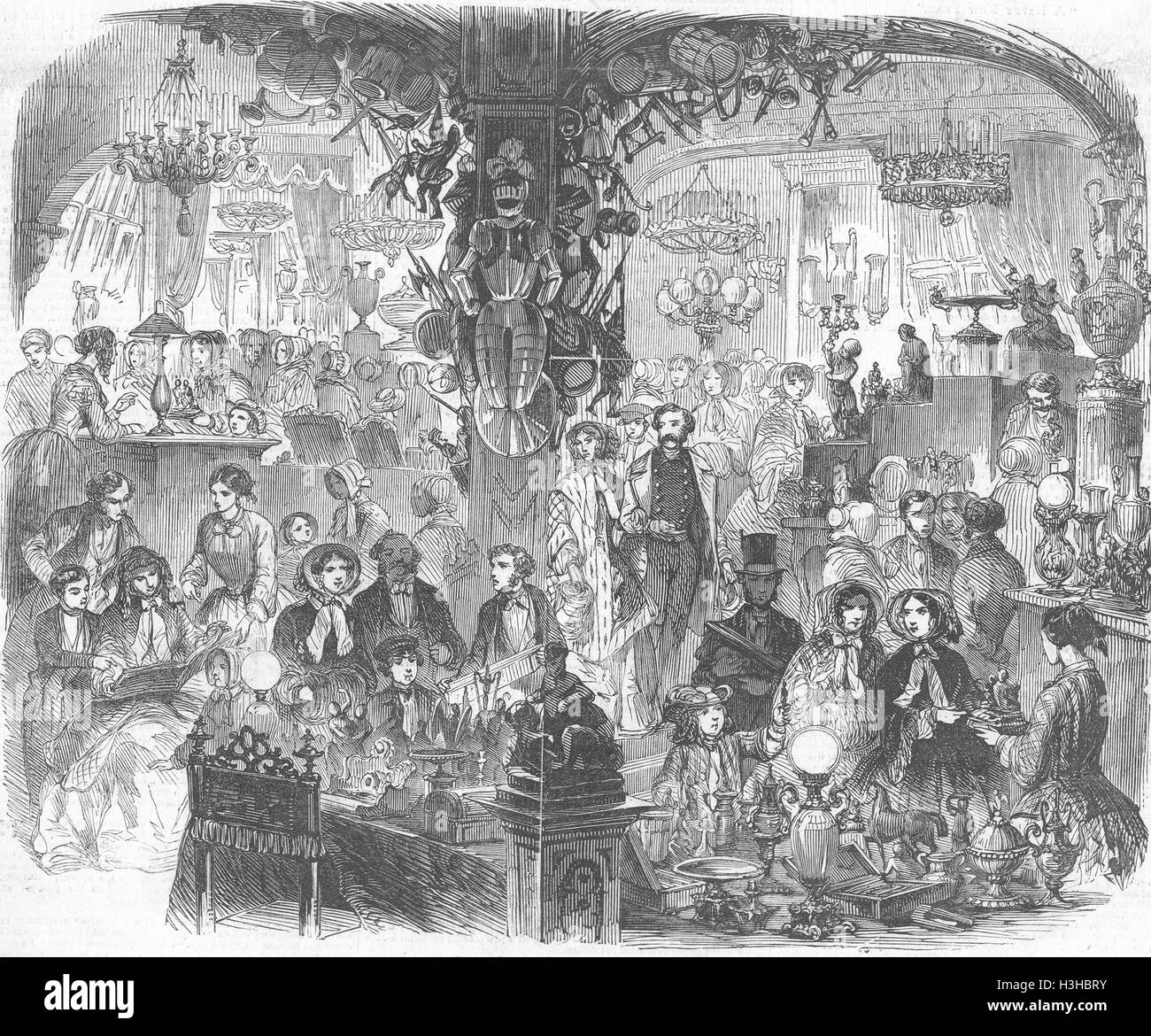 FRANCE Celebration of new year's day, Paris 1849. Illustrated London ...