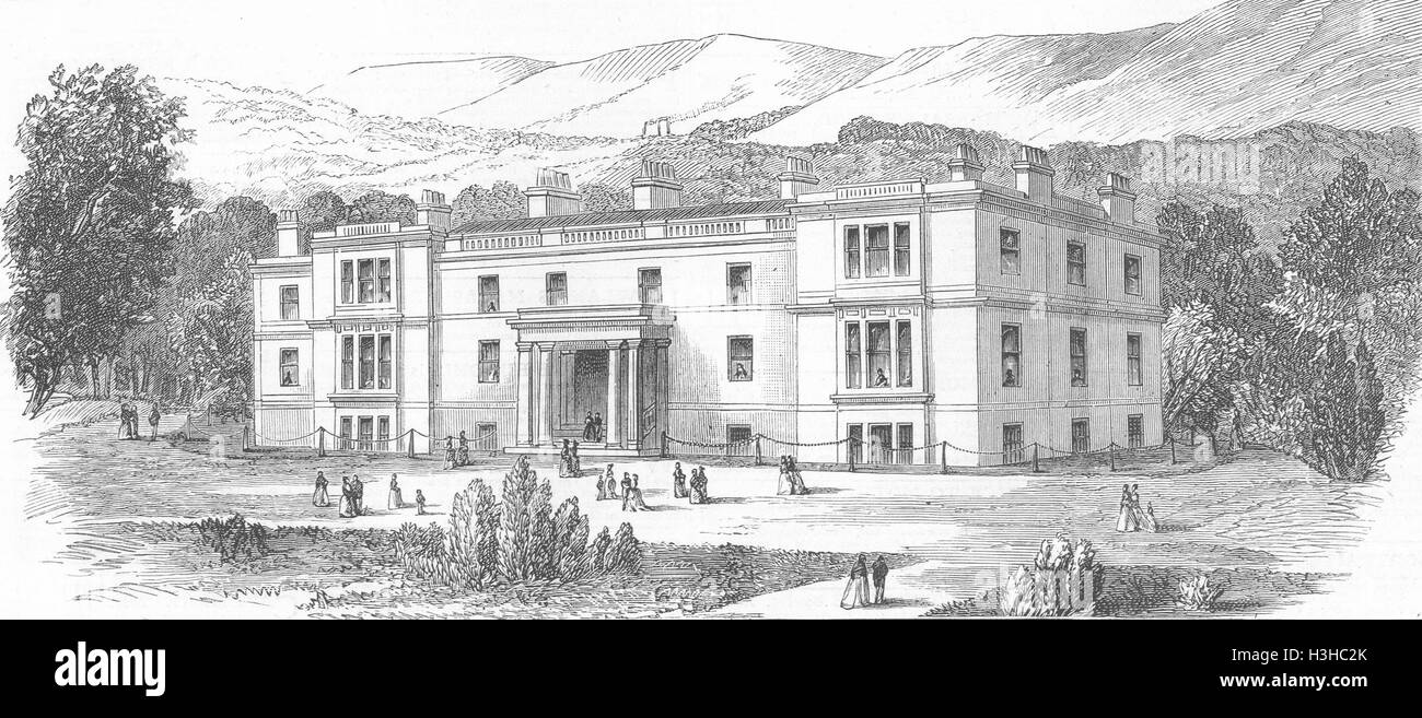 SCOTLAND Broomhill home for Incurables, Glasgow 1875. The Graphic Stock ...