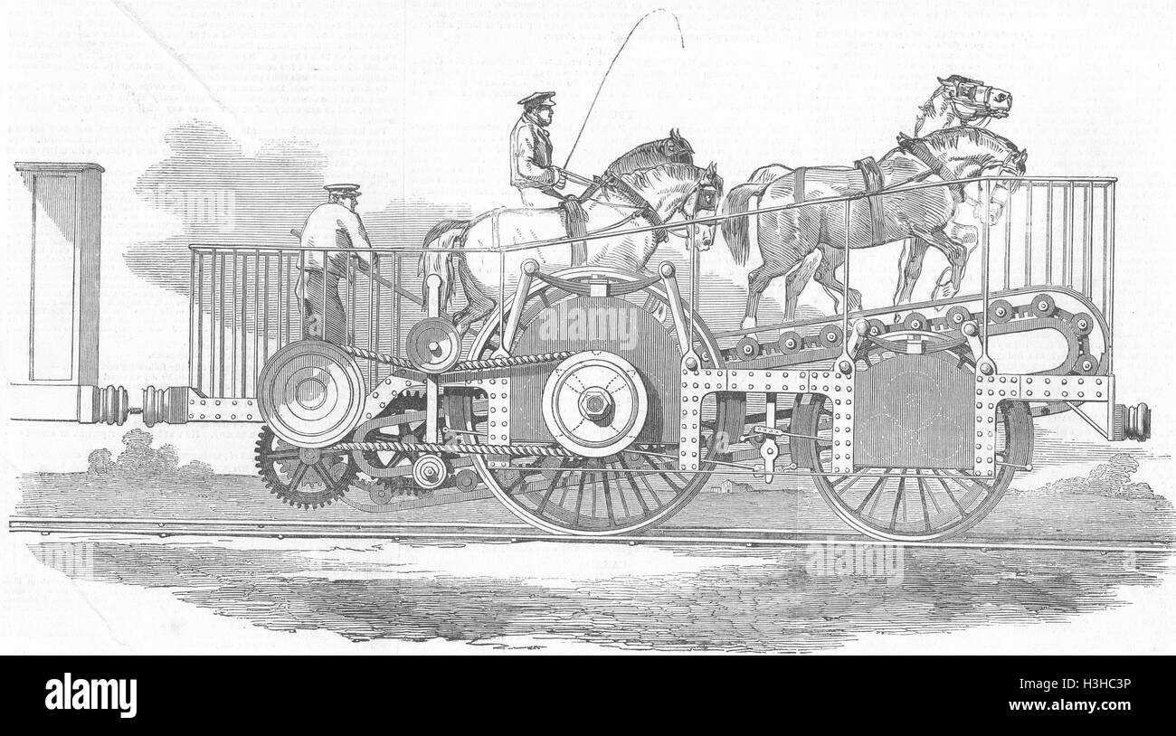 RAILWAYS The patent impulsoria 1850. Illustrated London News Stock ...