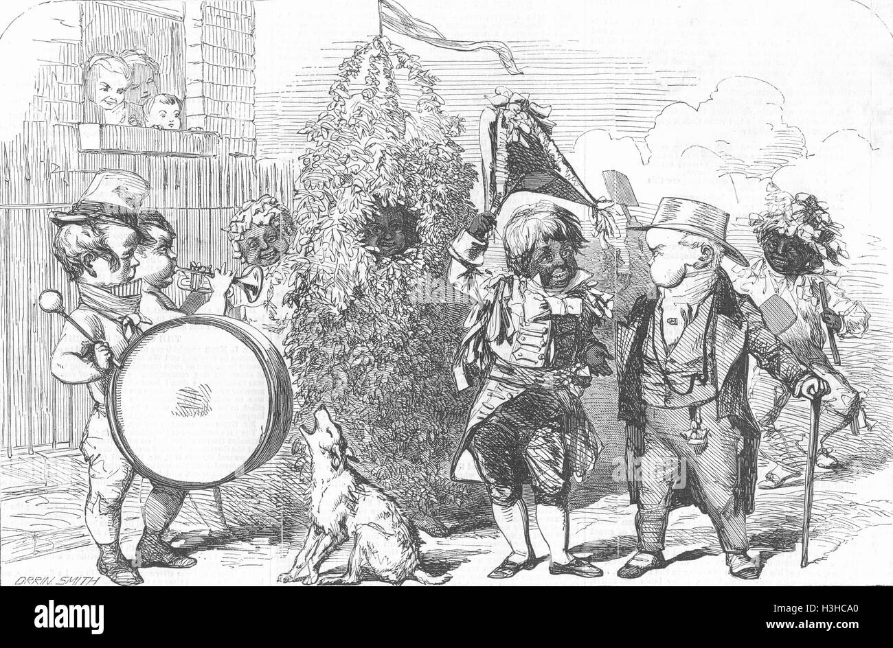 CARTOONS The first of May 1858. Illustrated London News Stock Photo - Alamy