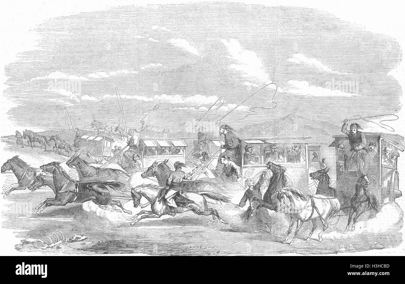 INDIA Crossing the Suez Isthmus 1858. Illustrated London News Stock ... INDIA Crossing the Suez Isthmus 1858. Illustrated London News Stock ...