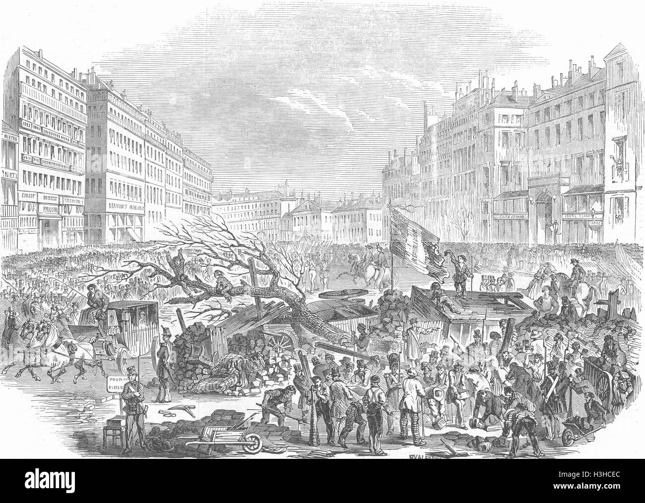 1848 revolution barricade hi-res stock photography and images - Alamy