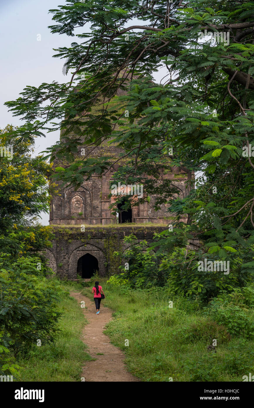 An old fort built by Mughal emperor in Madhya Pradesh, India Stock ...