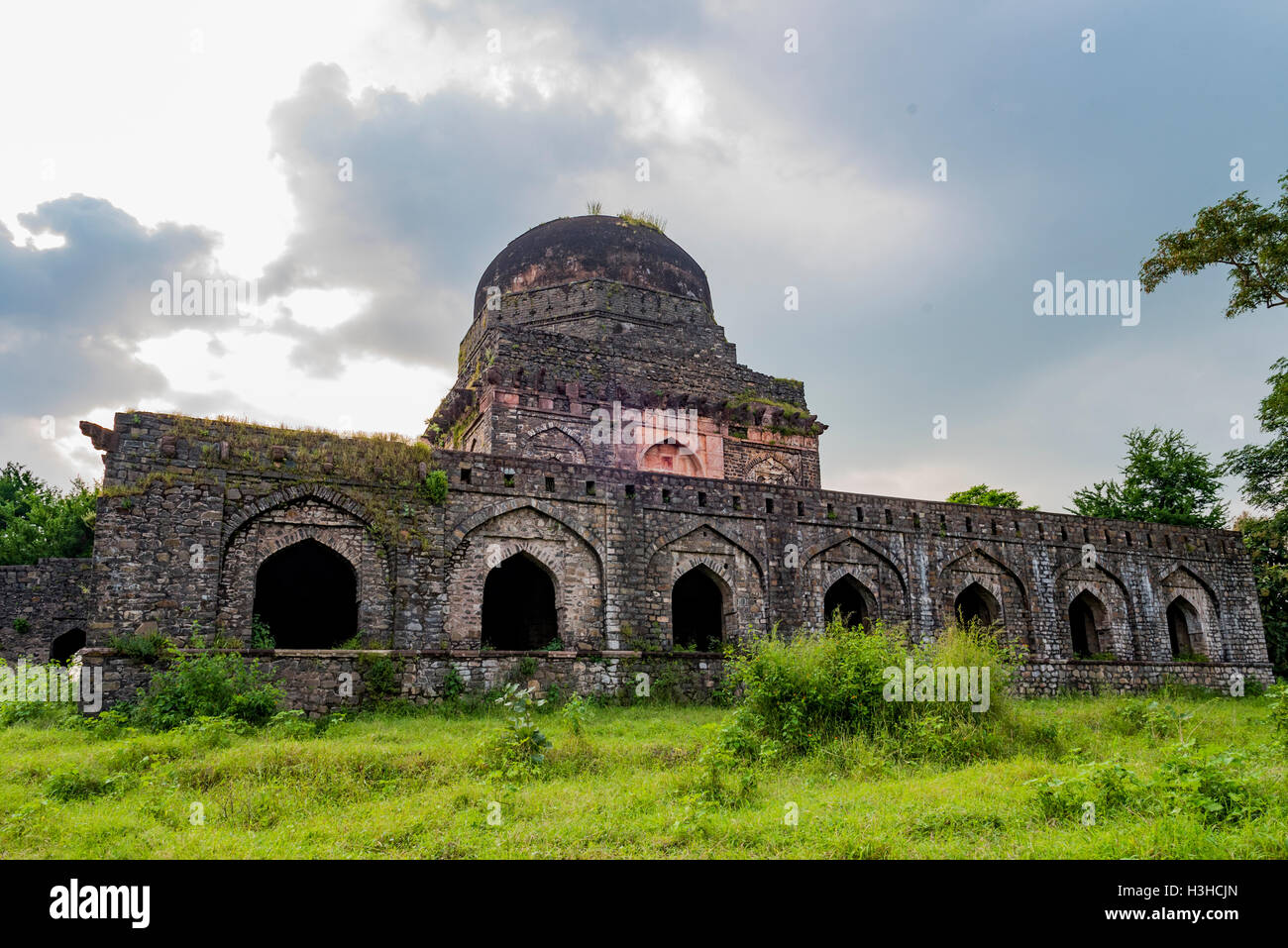 An old fort built by Mughal emperor in Madhya Pradesh, India Stock ...