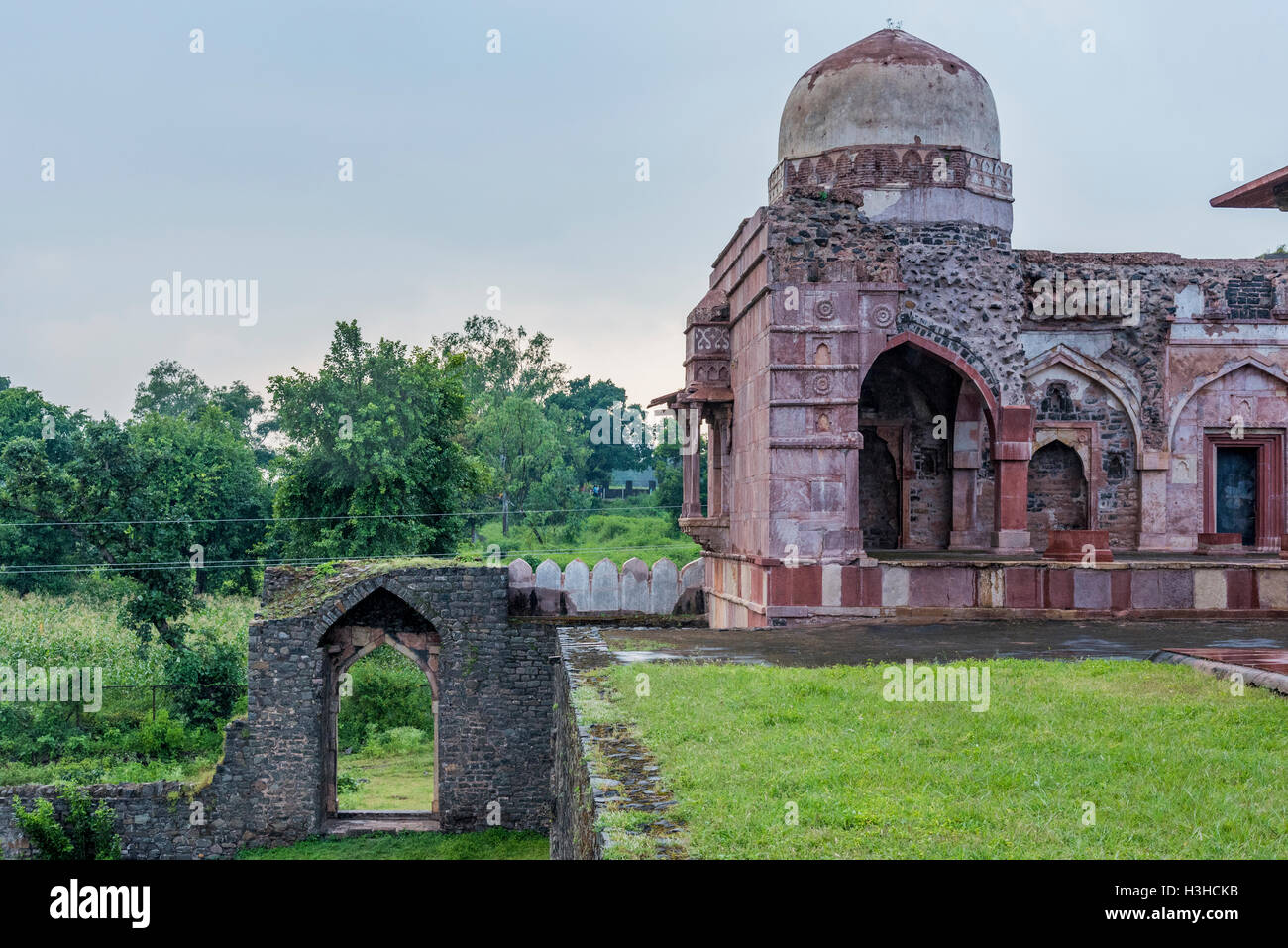 An old fort built by Mughal emperor in Madhya Pradesh, India Stock ...