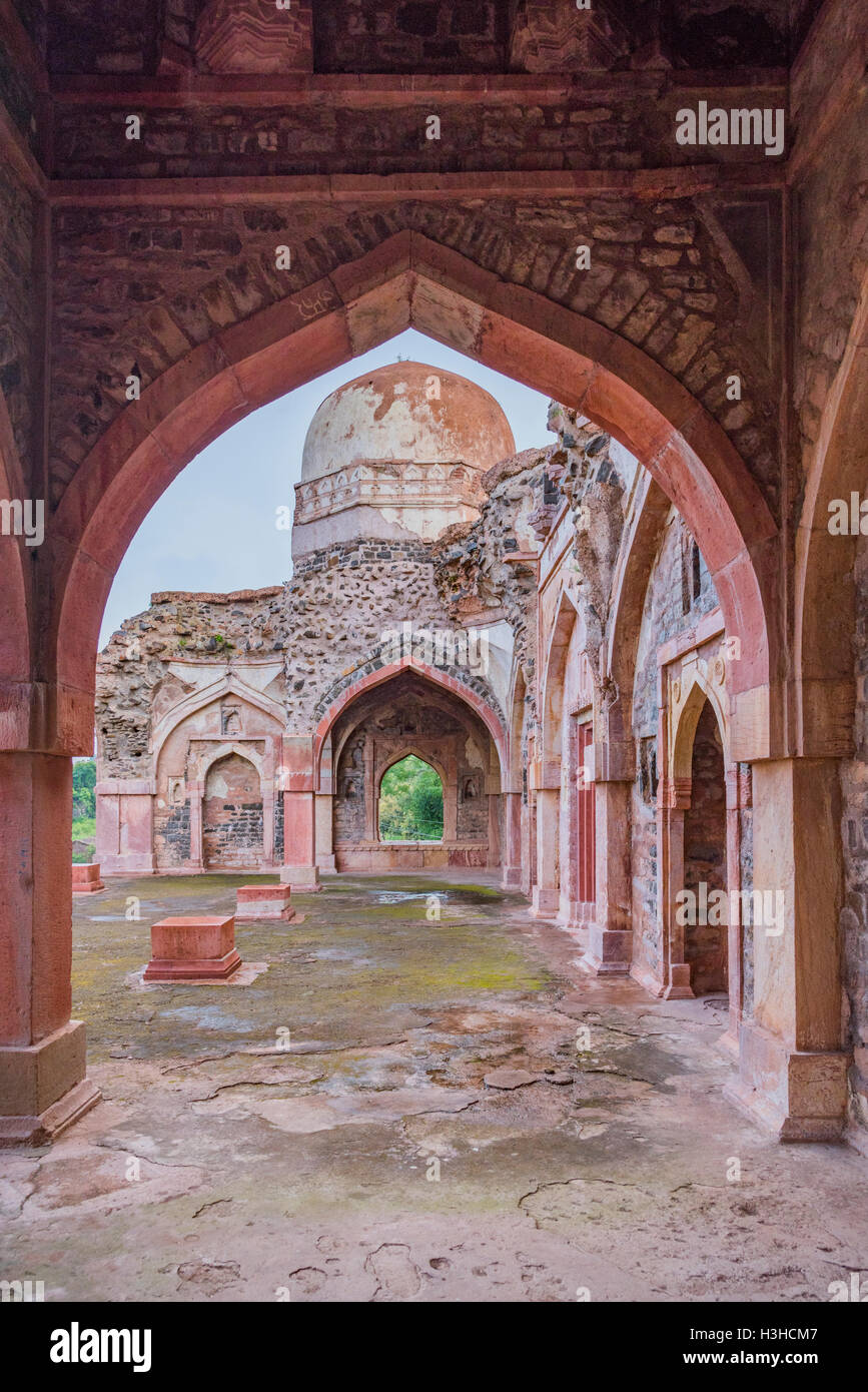 An old fort built by Mughal emperor in Madhya Pradesh, India Stock ...