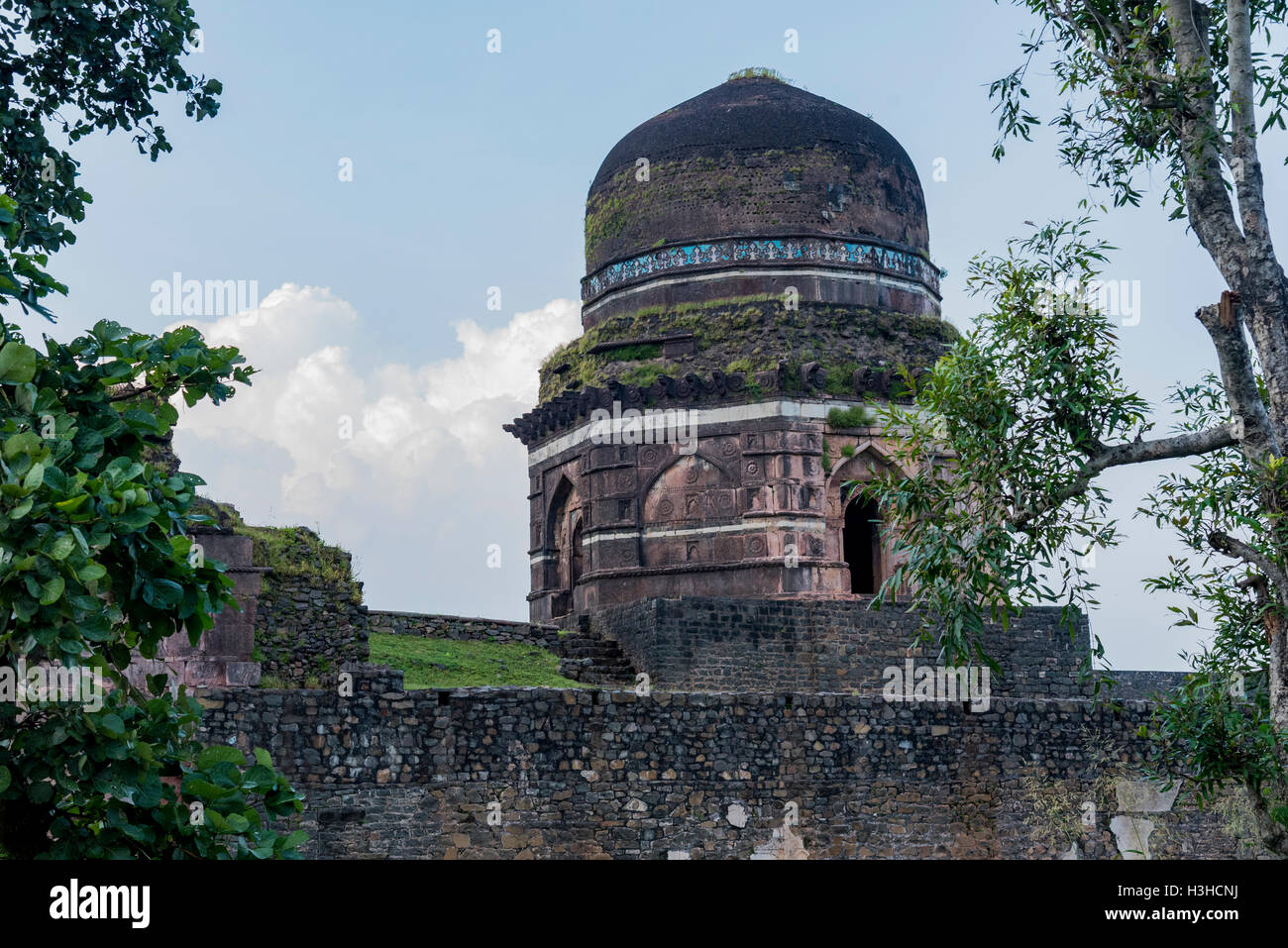 An old fort built by Mughal emperor in Madhya Pradesh, India Stock ...