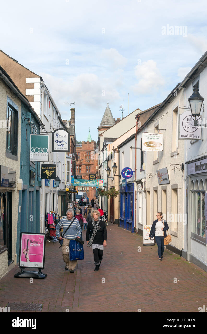 Angel lane penrith cumbria england hi-res stock photography and images ...