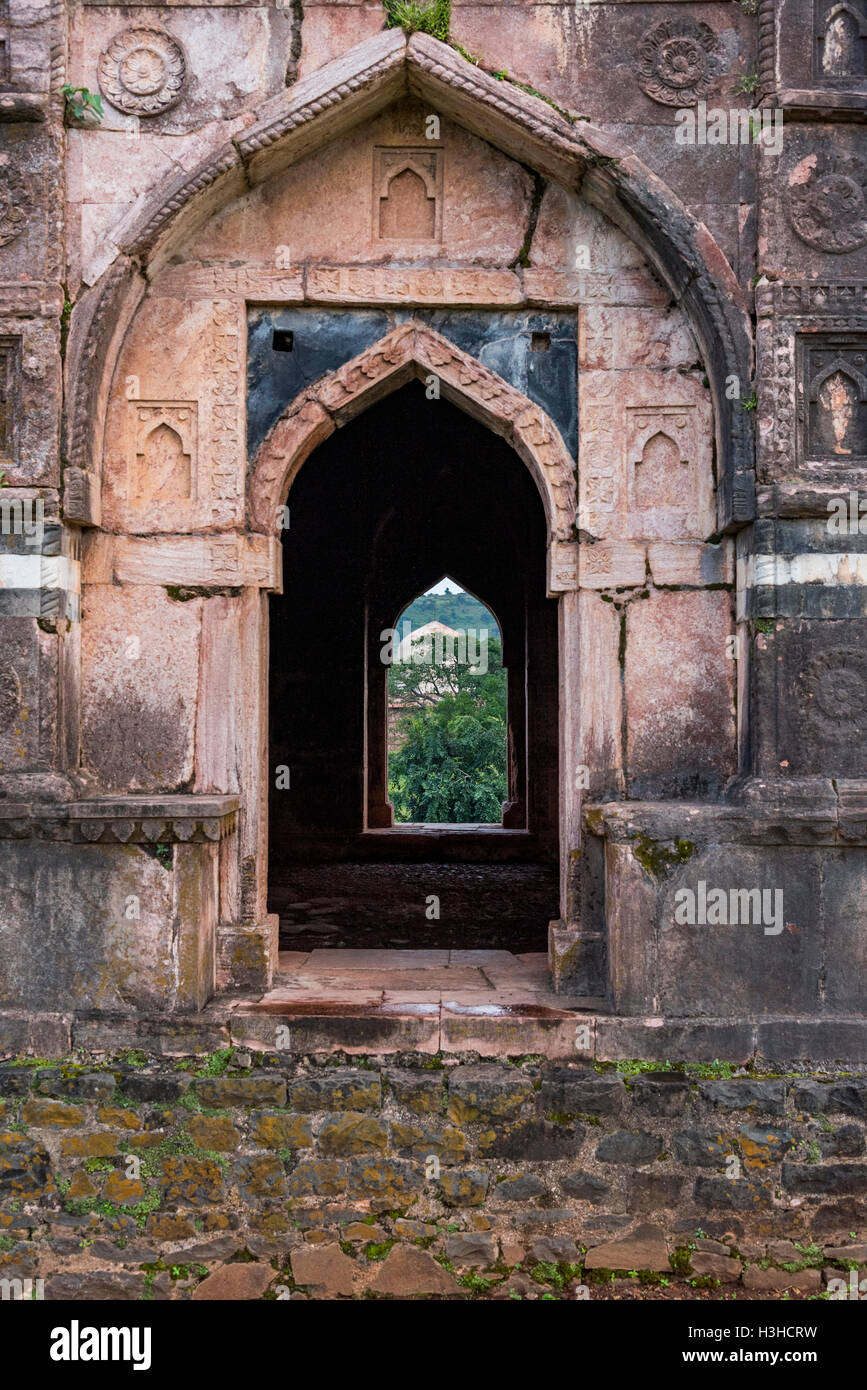 An old fort built by Mughal emperor in Madhya Pradesh, India Stock ...