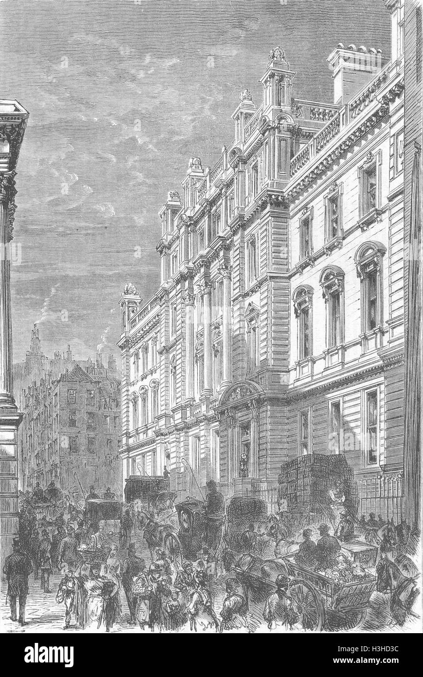 LONDON New police courts, Bow St 1880. The Graphic Stock Photo - Alamy