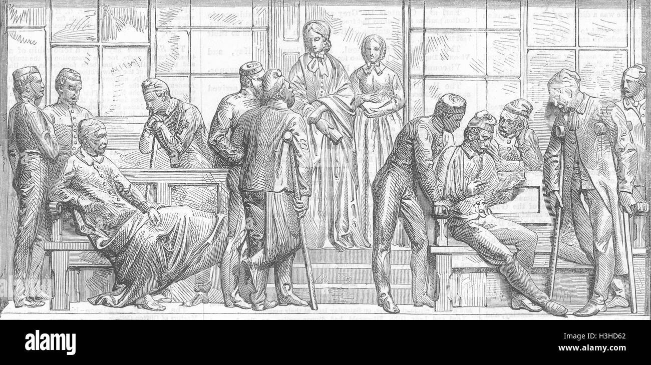 USA Hospital pavilion 1867. Illustrated London News Stock Photo - Alamy