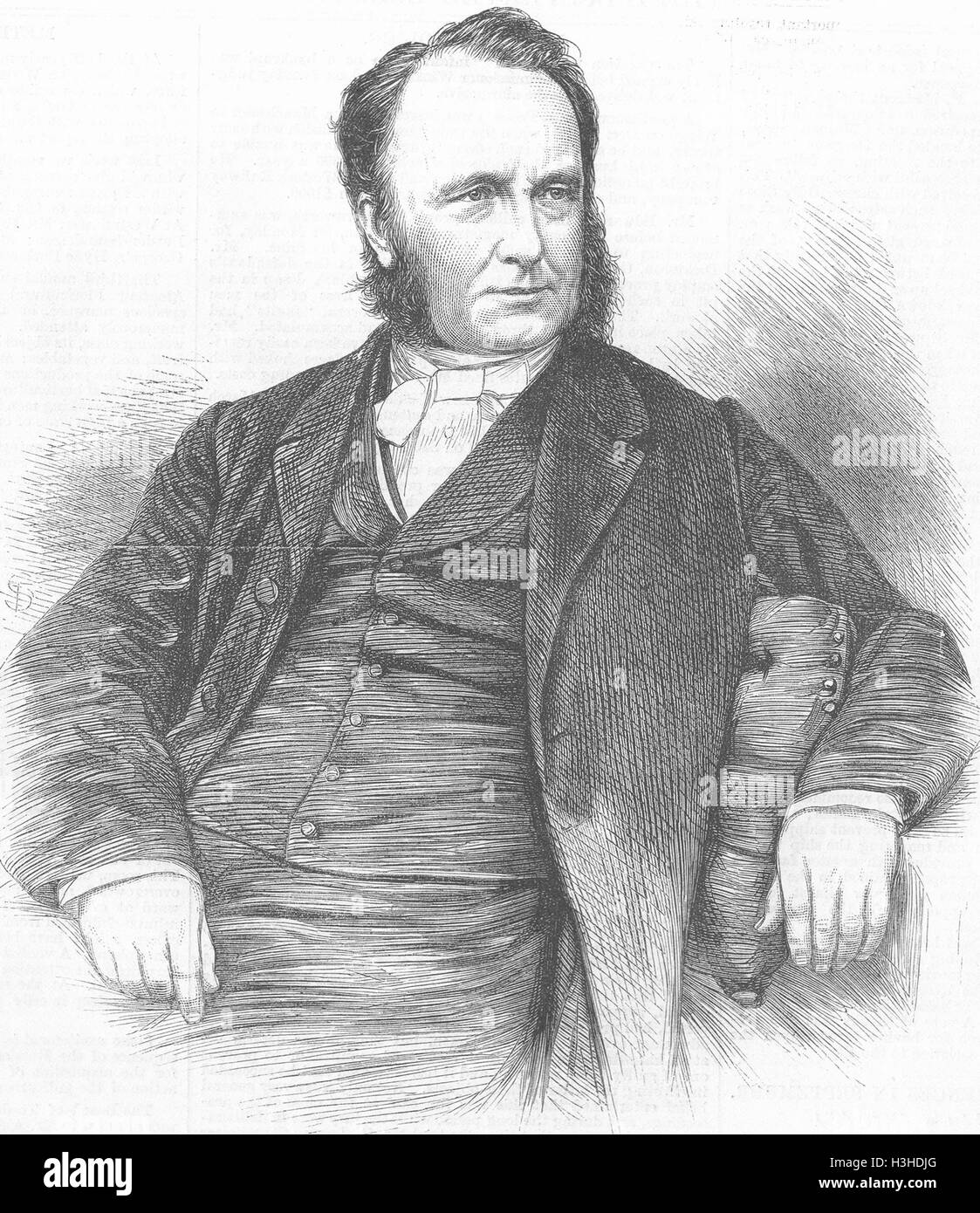 CLERGY Hall, Wesleyan Methodist conf president 1868. Illustrated London ...