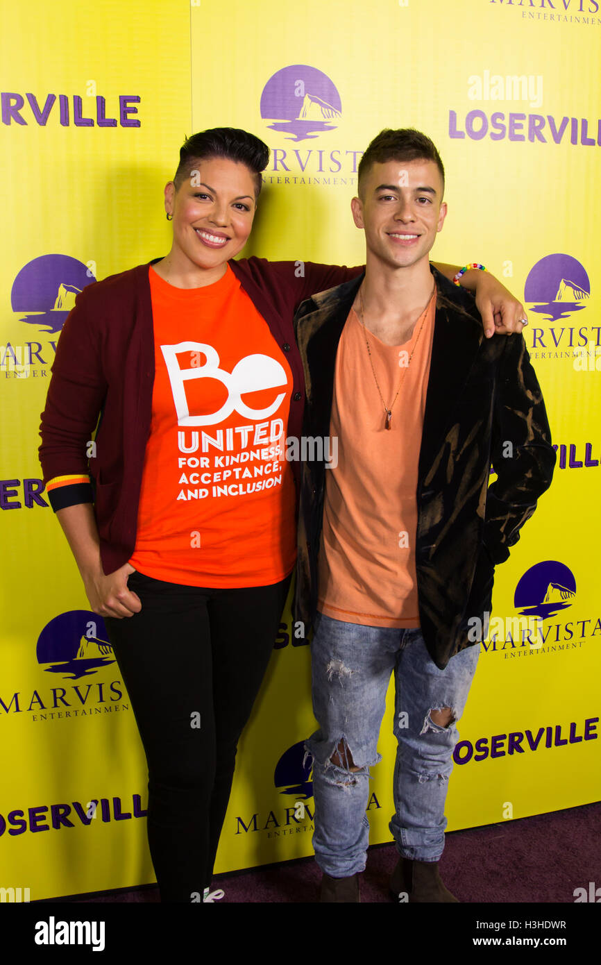 August Roads and Sara Ramirez attend Red Carpet Premiere of LOSERVILLE ...