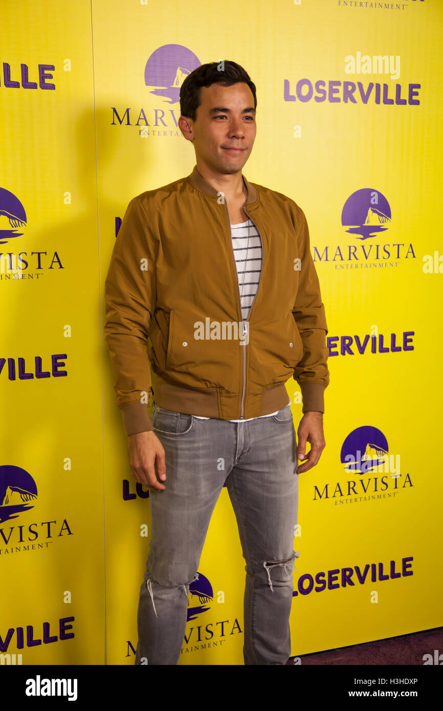 Conrad Ricamora attends Red Carpet Premiere of LOSERVILLE on September 29, 2016 in Los Angeles ...