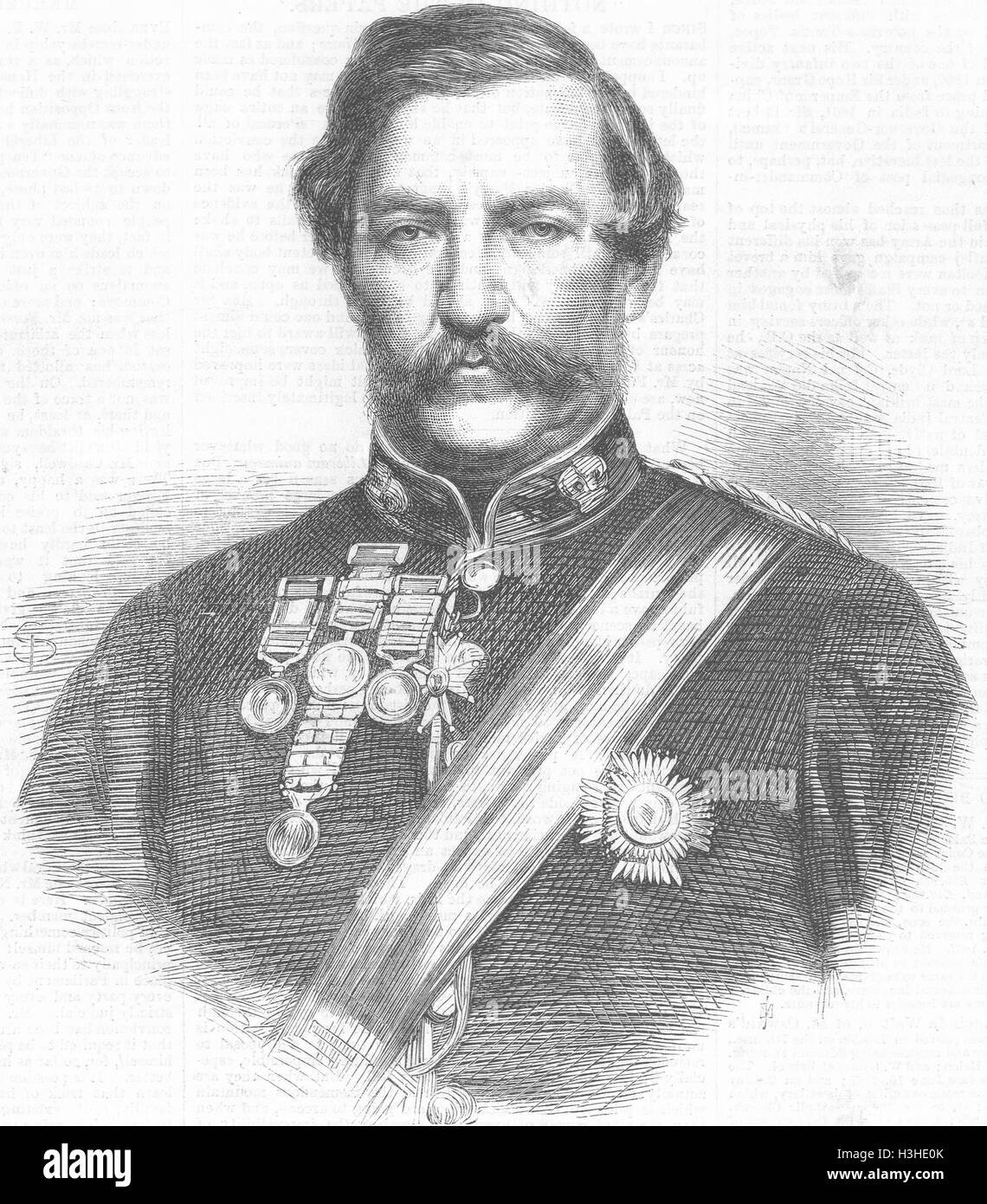 MILITARIA General Robert Napier, Abyssinia leader 1867. Illustrated ...