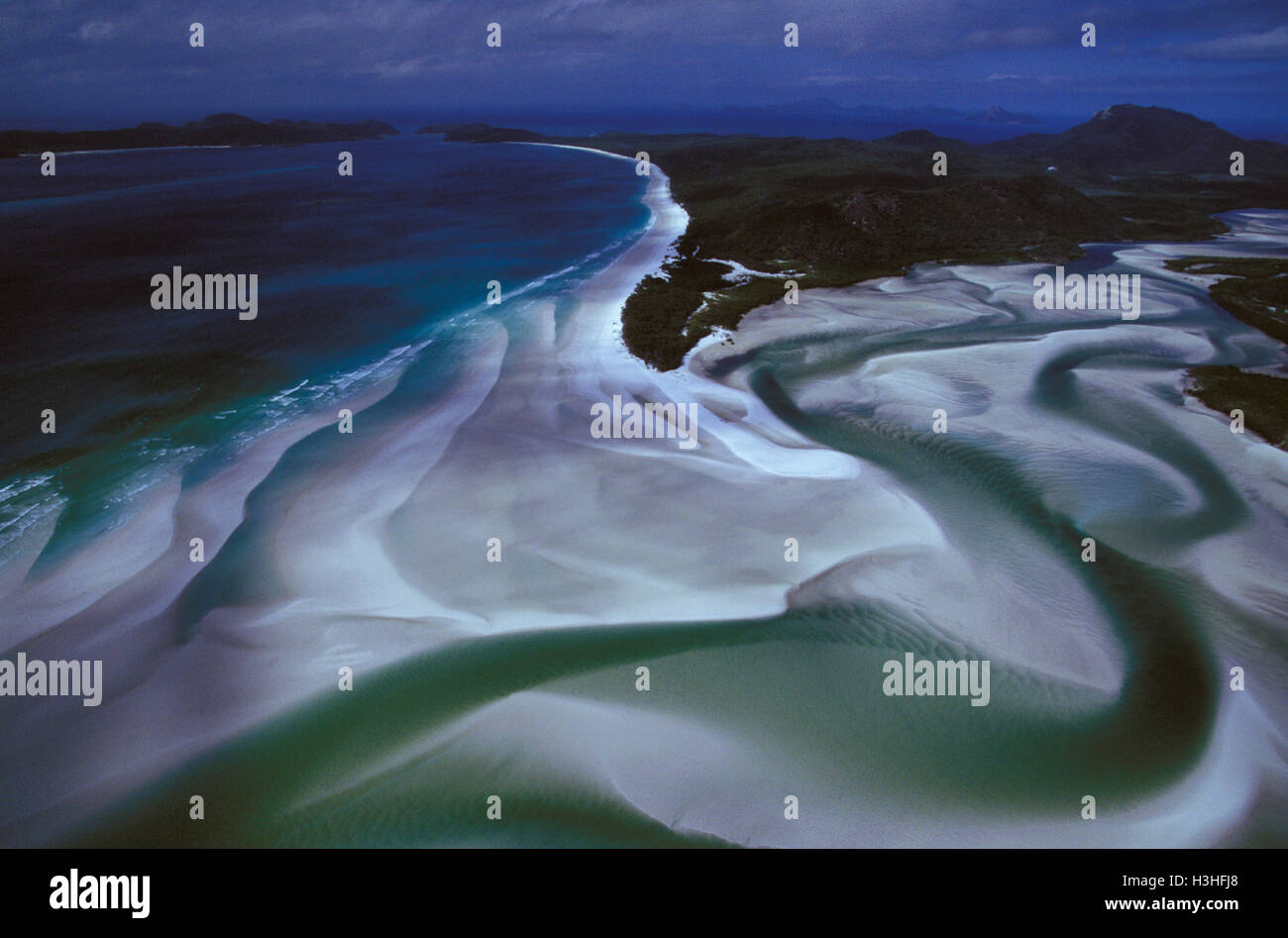 Hill Inlet, Whitehaven Beach Stock Photo - Alamy