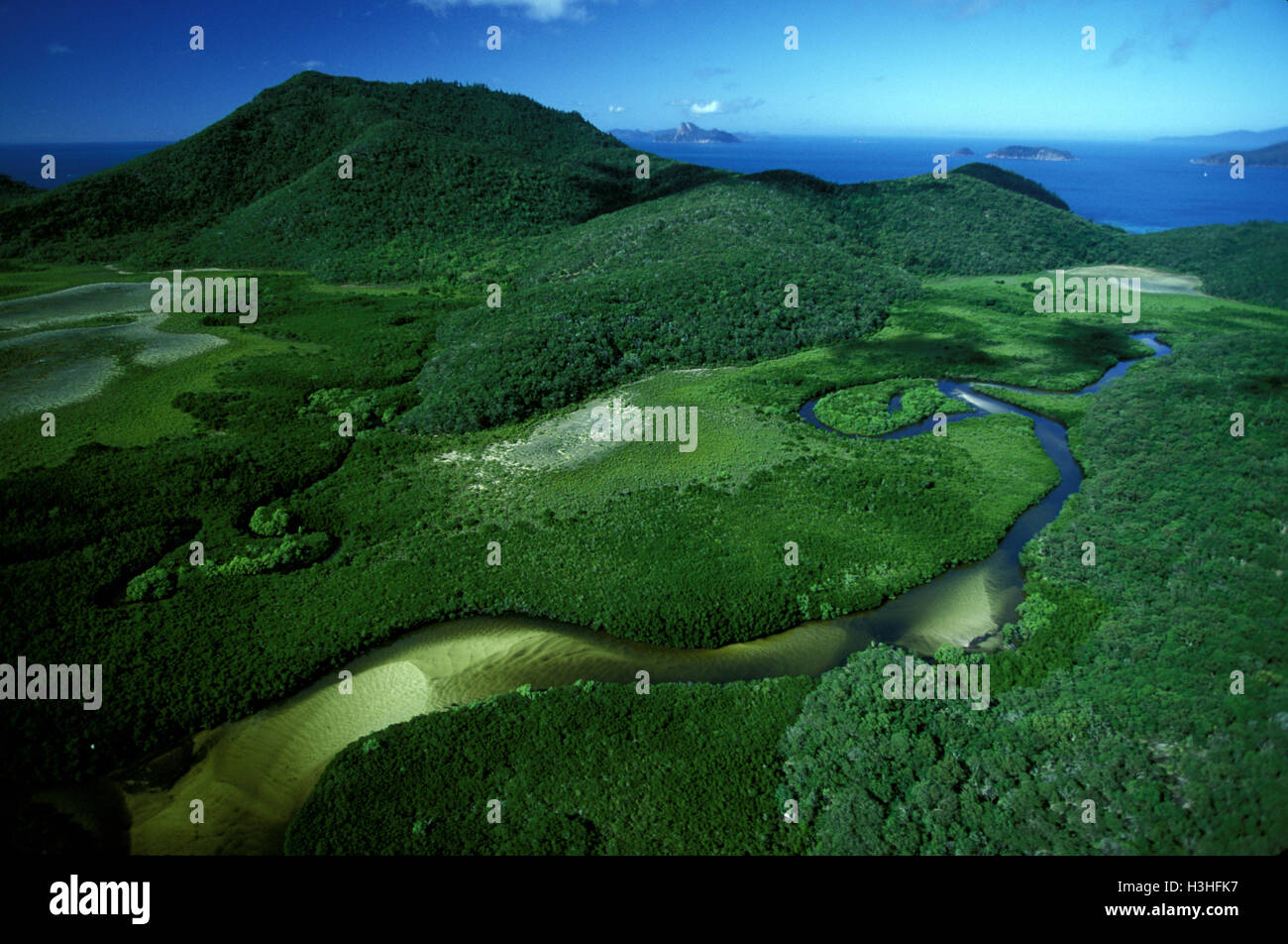 Mangrove islands aerial hi-res stock photography and images - Alamy