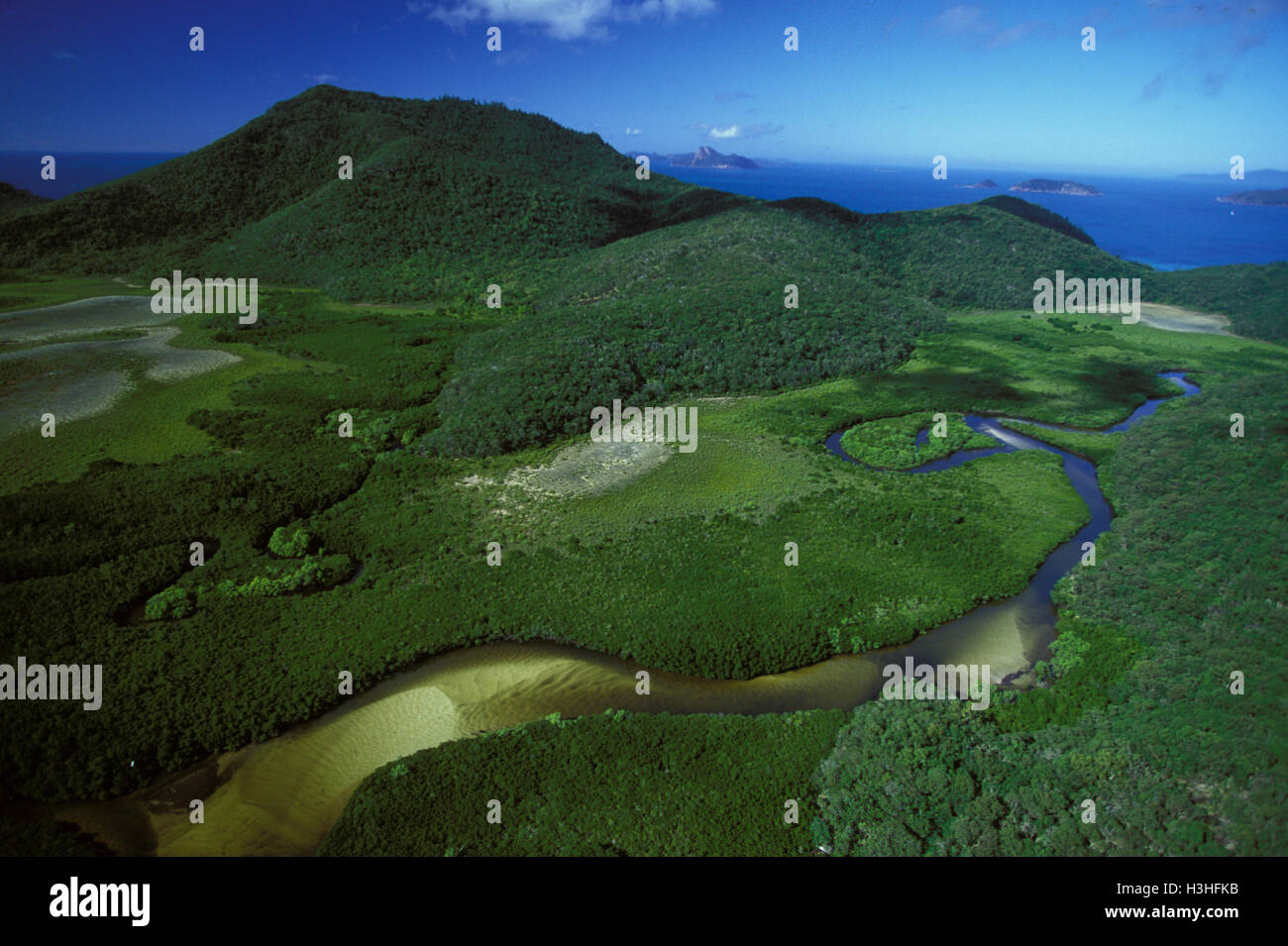Hill Inlet with mangroves Stock Photo - Alamy