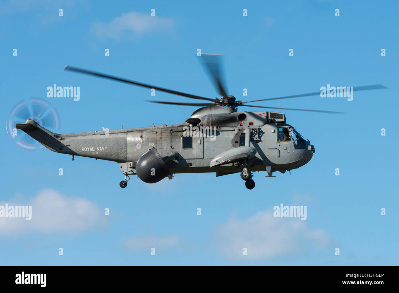 Royal Navy Sea King. Raf Valley Anglesey North Wales Uk Stock Photo - Alamy
