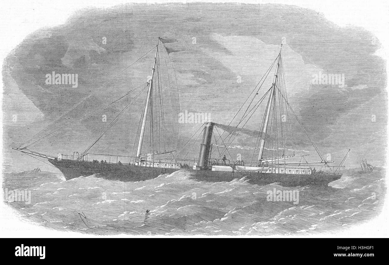 SHIPS Dudgeon's new double-iron Ship Flora 1862. Illustrated London ...