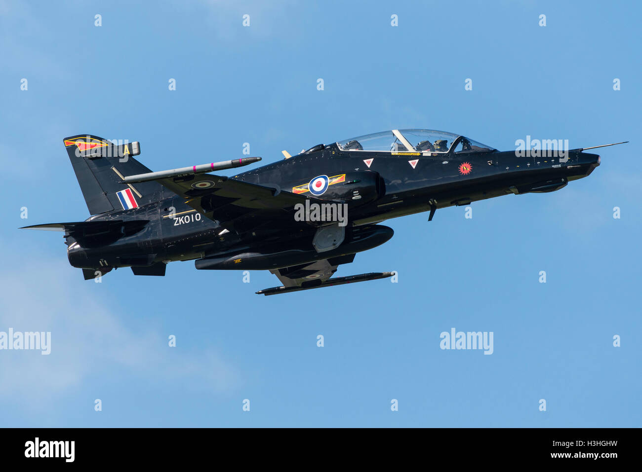 T2 Hawk fast jet. Raf Valley Anglesey North Wales Uk flying arrivals, departures Stock Photo - Alamy
