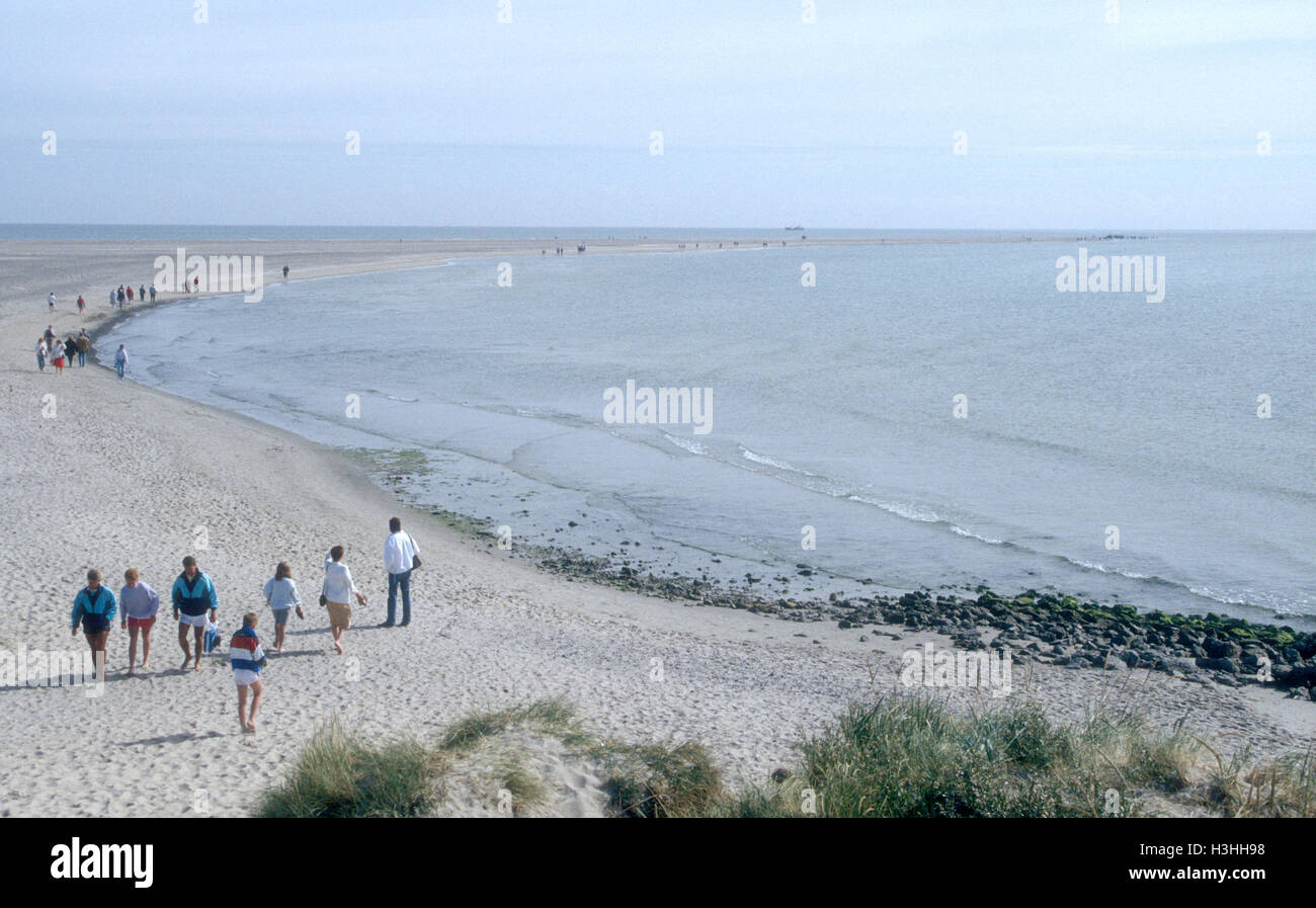 SKAGEN people on the way out to the point where two seas meet Stock ...