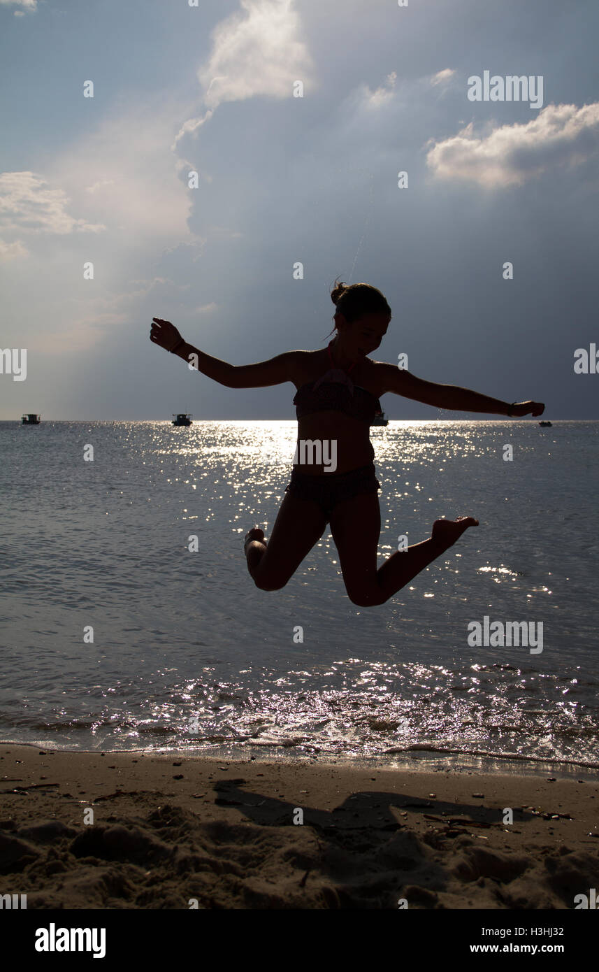 Jump beach hi-res stock photography and images - Alamy
