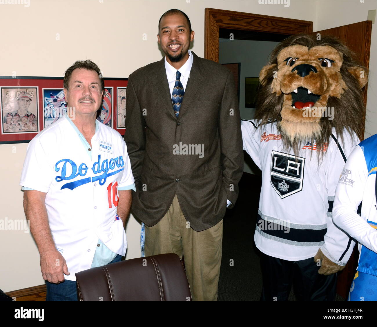 Ron Cey, Brian Cook and Bailey attends Press Conference For "Stand Up ...