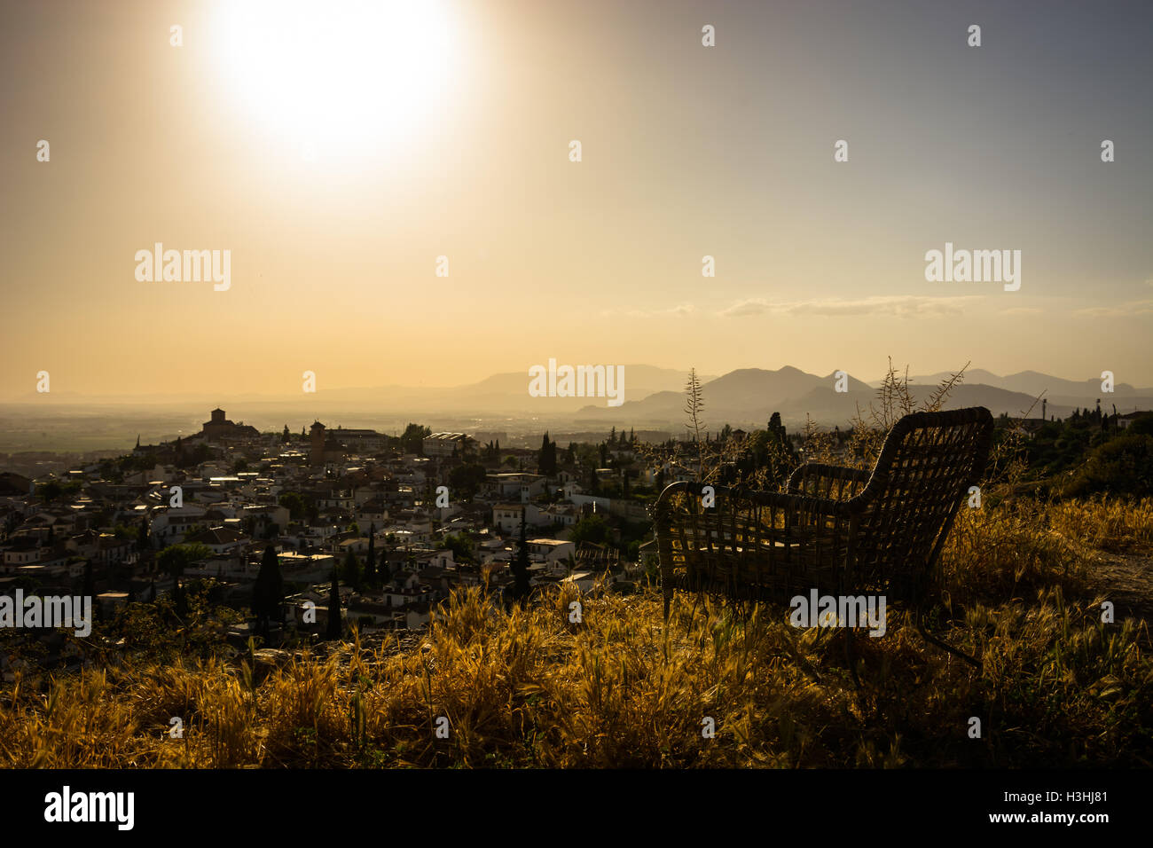 A chair at a lookout. Sit down and relax. Do nothing for awhile, just ...