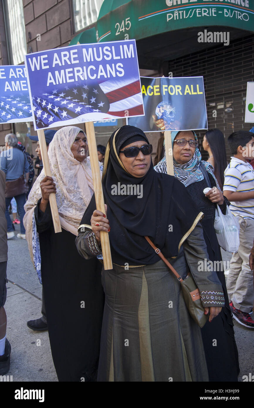 United American Muslim Day Parade on Madison Avenue in New York City ...