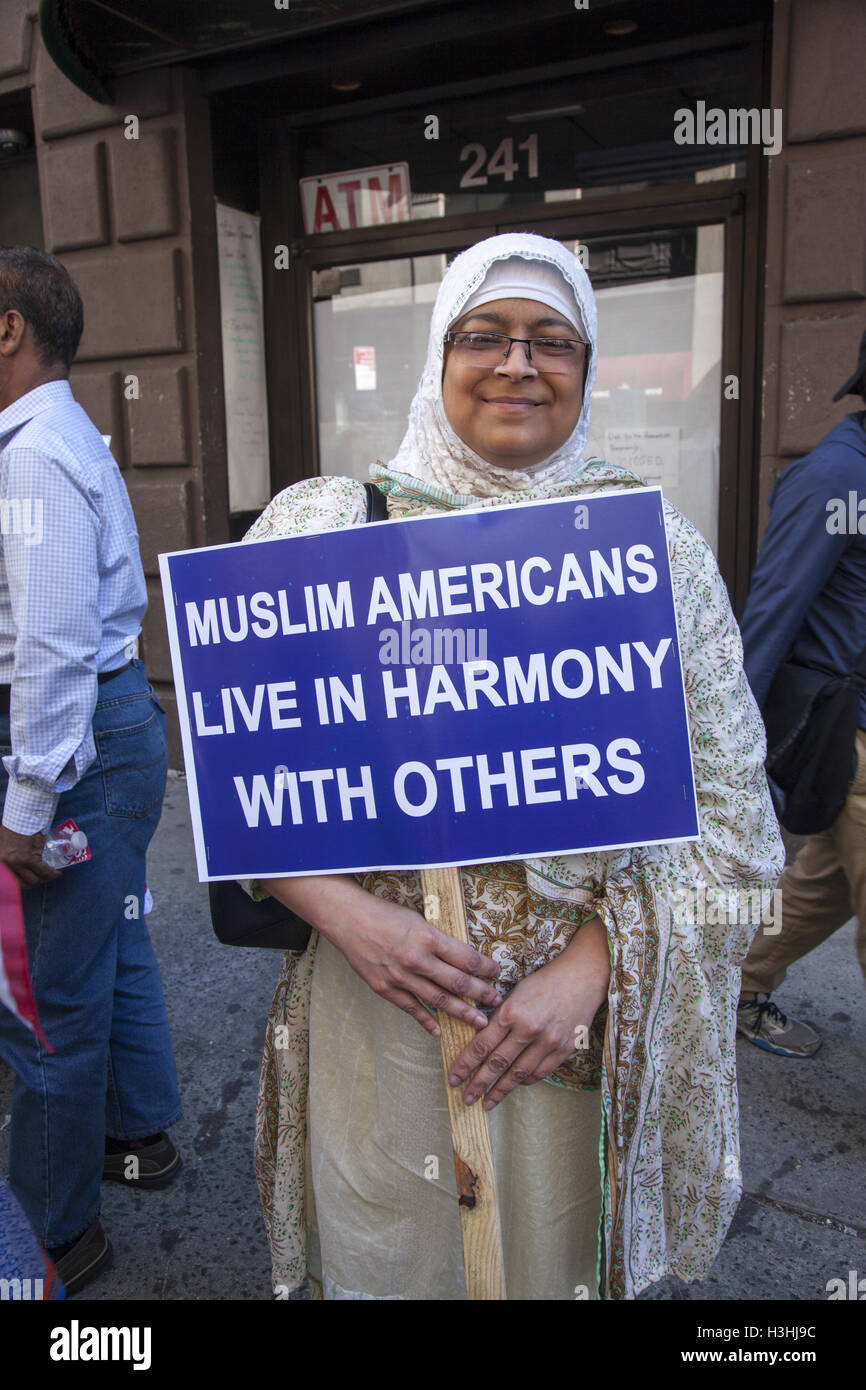 United American Muslim Day Parade On Madison Avenue In New York City