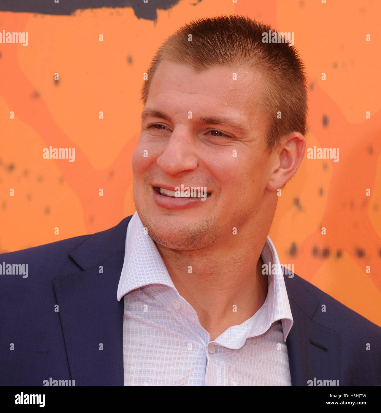 Rob Gronkowski arrives at Nickelodeon 2016 Kids' Choice Sports Awards ...